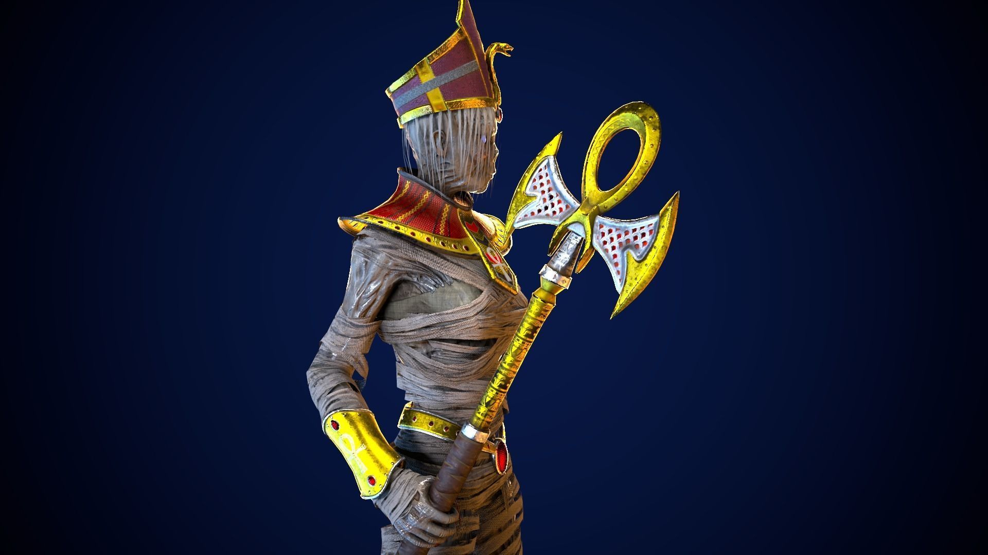 3D model Mummy Girl VR / AR / low-poly | CGTrader