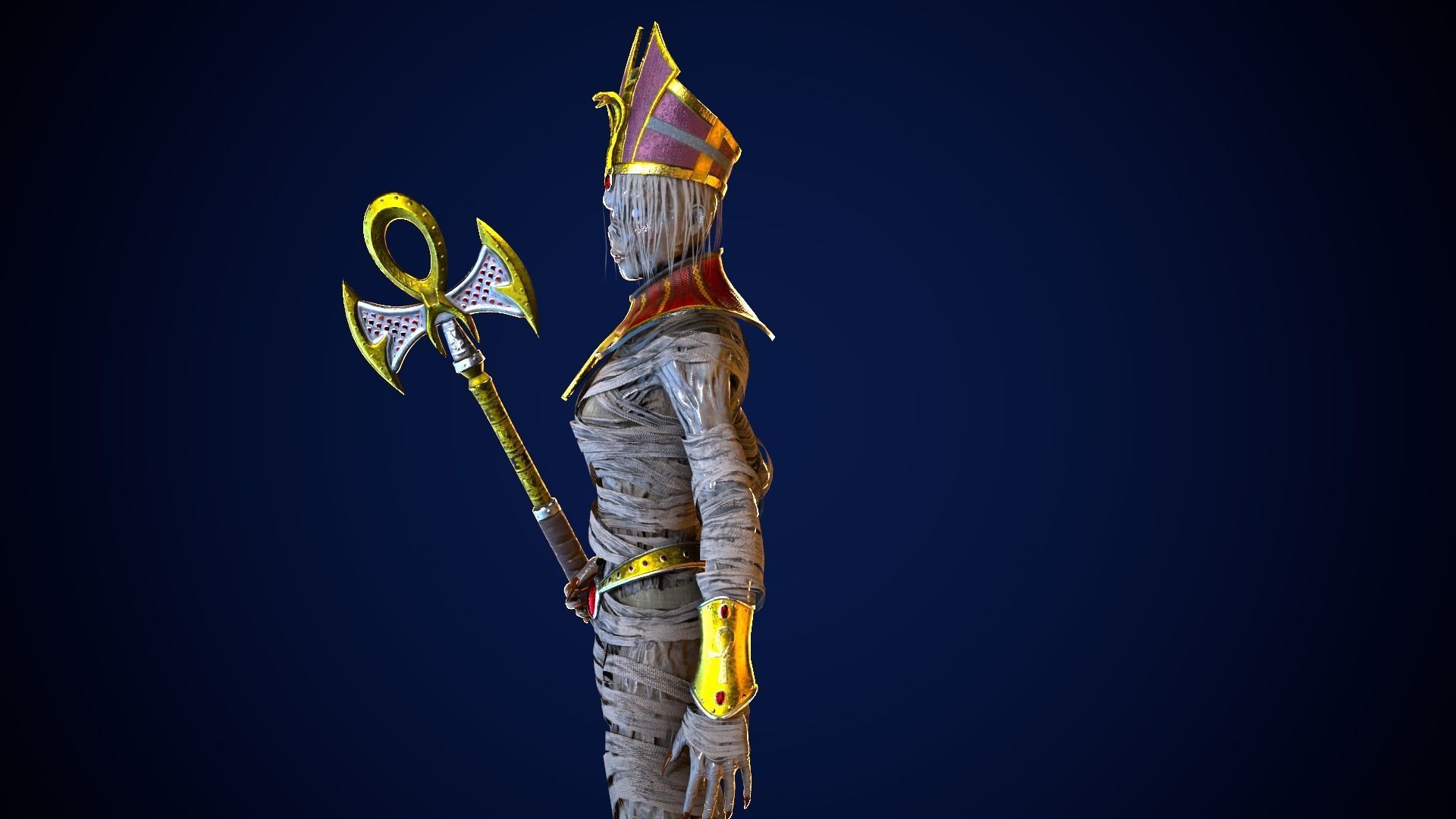 3D model Mummy Girl VR / AR / low-poly | CGTrader