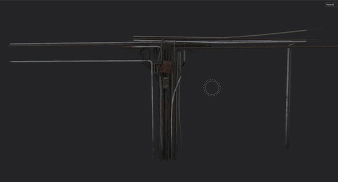 Electrical pipes and wires free VR / AR / low-poly 3D model | CGTrader