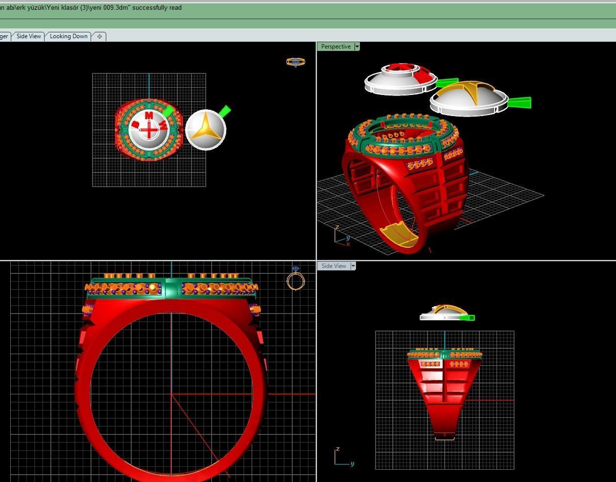 men ring models 3D model | CGTrader