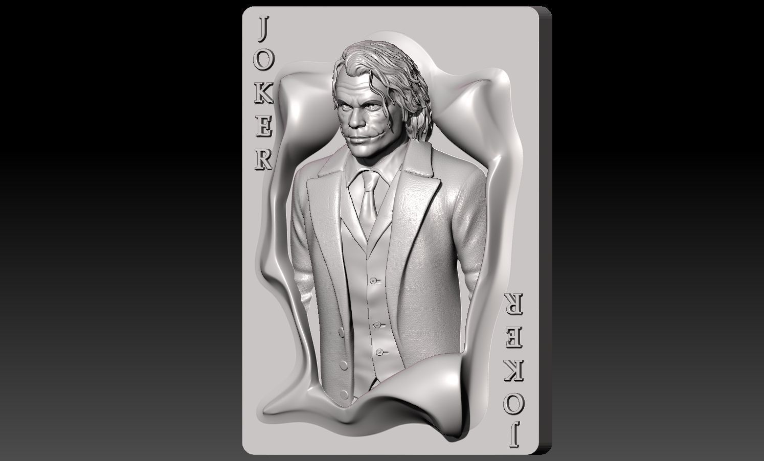 Joker-Heath Ledger 3D model 3D printable | CGTrader