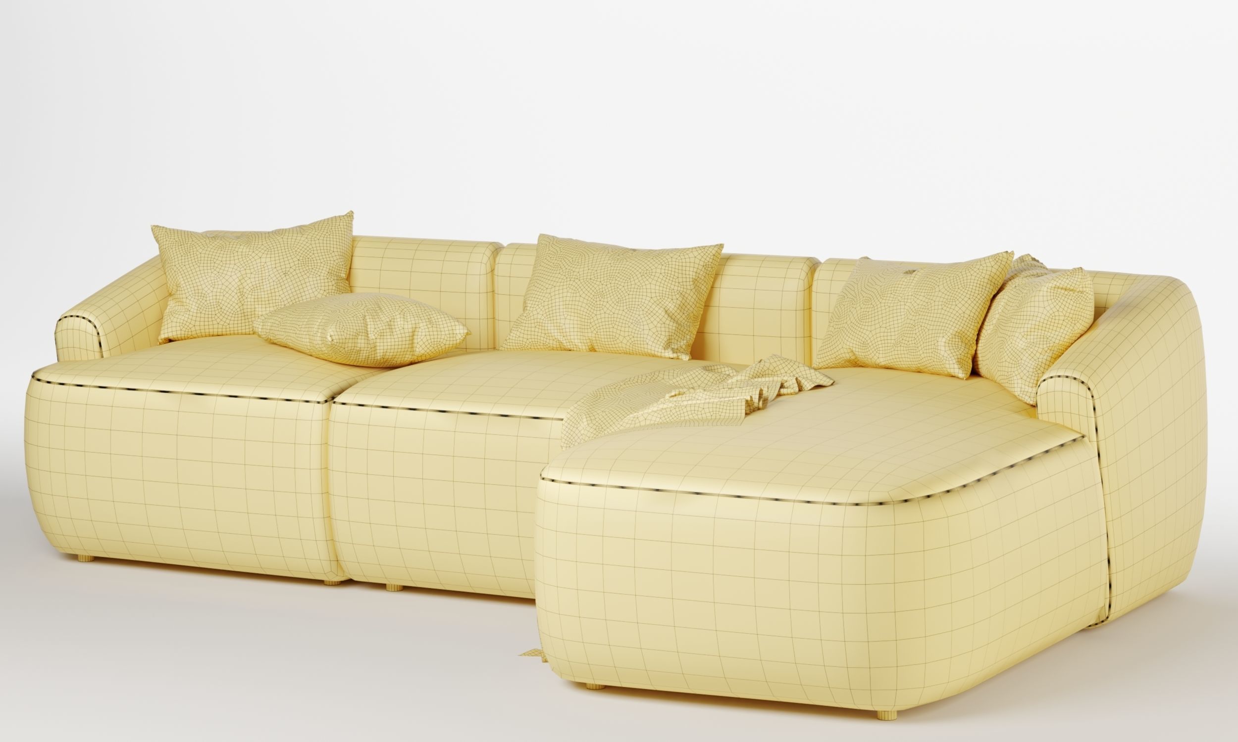 Modular hoekbank Sofia sectional 3D model | CGTrader
