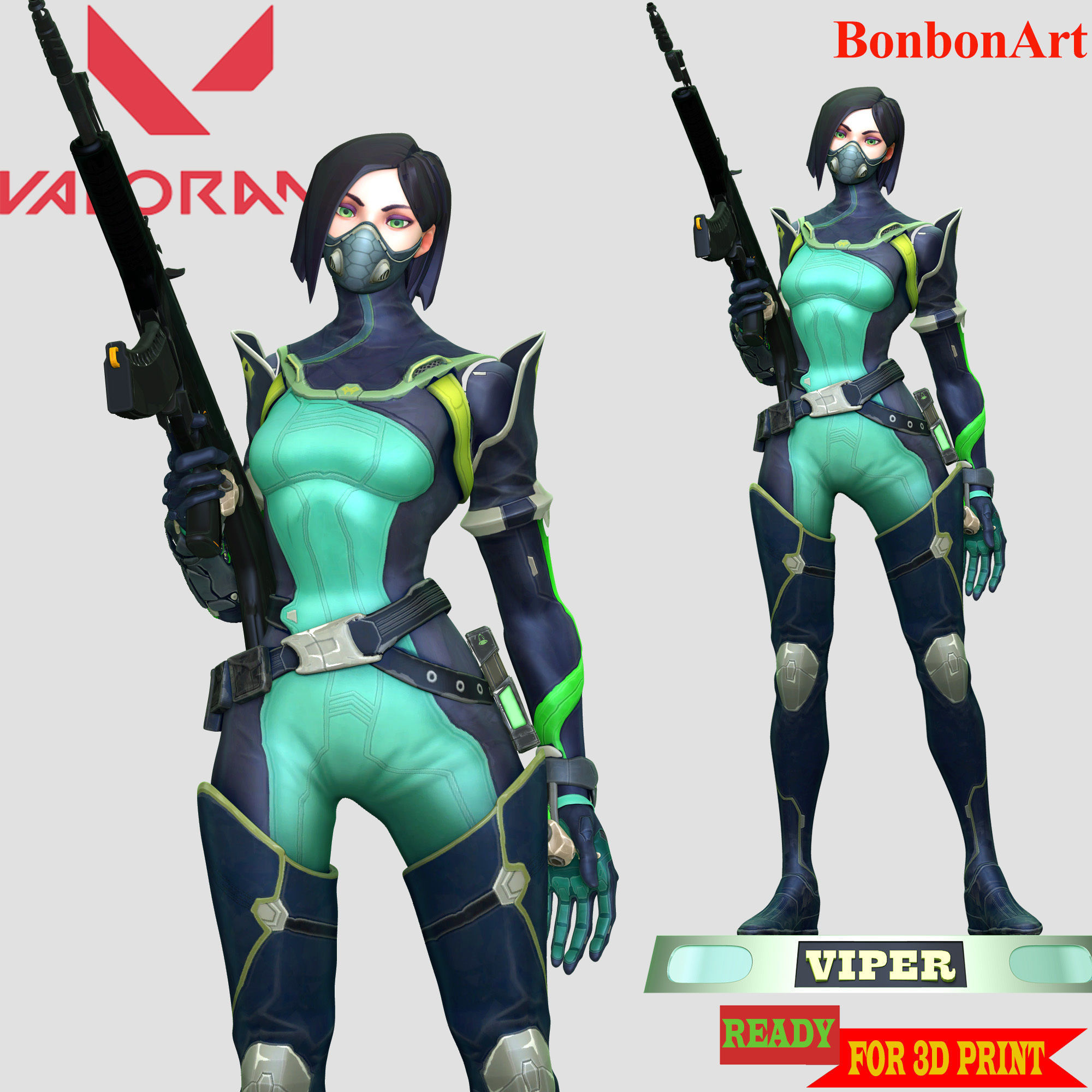 Viper - Valorant 3D model 3D printable | CGTrader