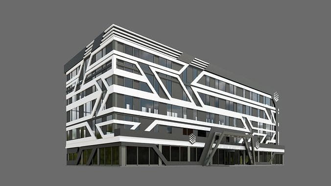 Office Building ID044 3D model | CGTrader