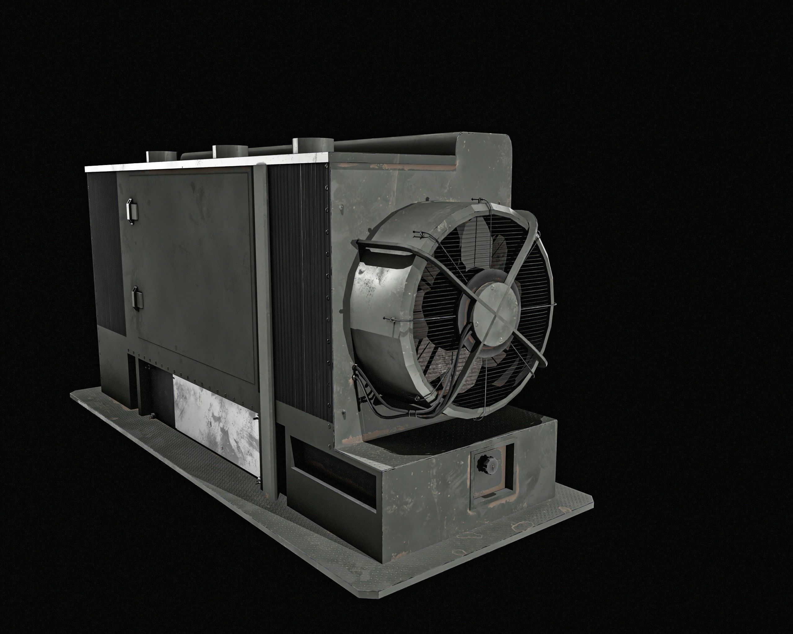 3D model Large Generator 2 Types VR / AR / low-poly | CGTrader
