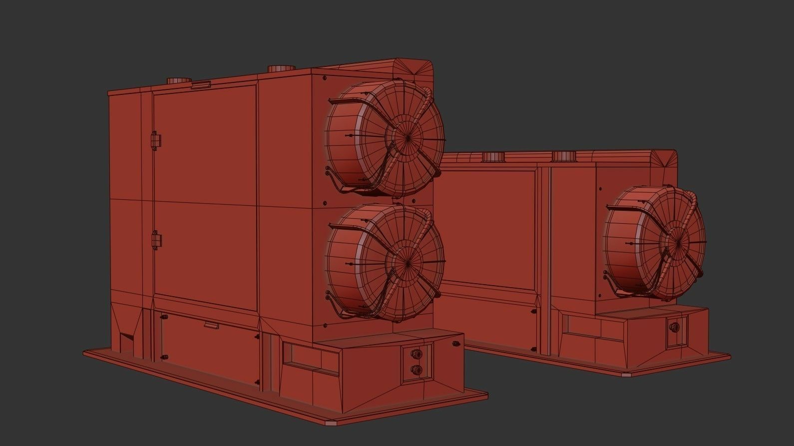 3D model Large Generator 2 Types VR / AR / low-poly | CGTrader