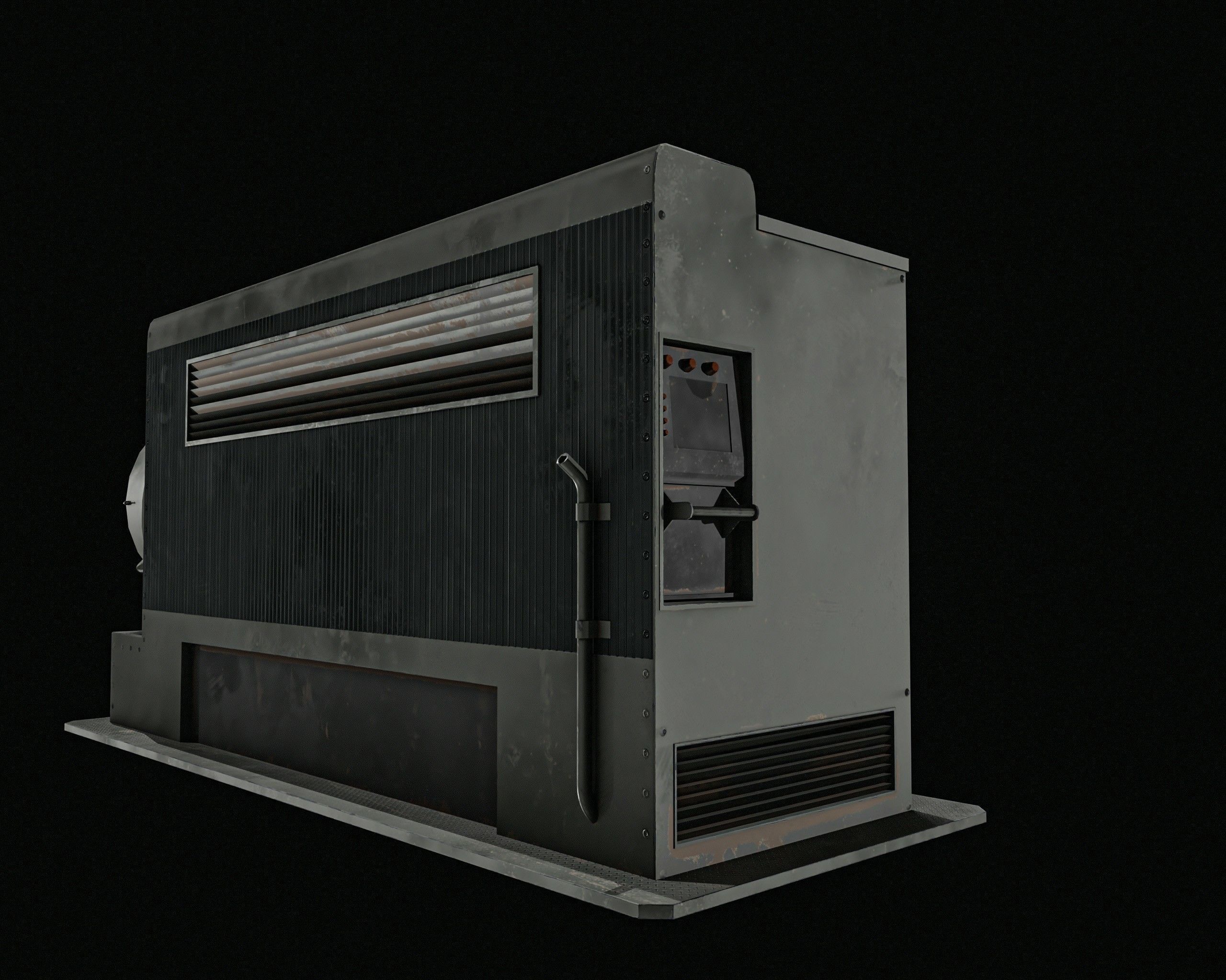 3D model Large Generator 2 Types VR / AR / low-poly | CGTrader