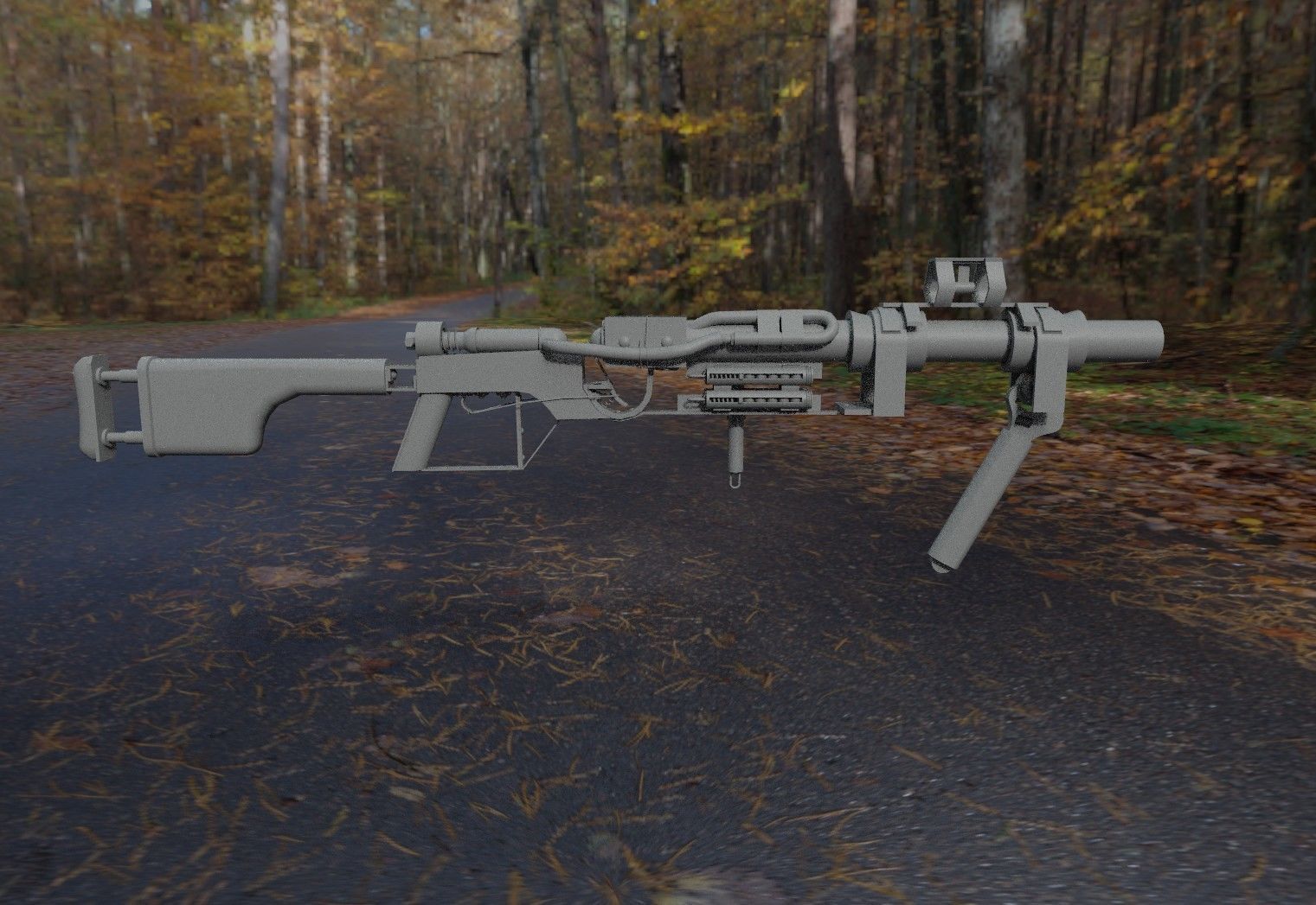 3D model Homemade rifle on bolon CO2 VR / AR / low-poly | CGTrader
