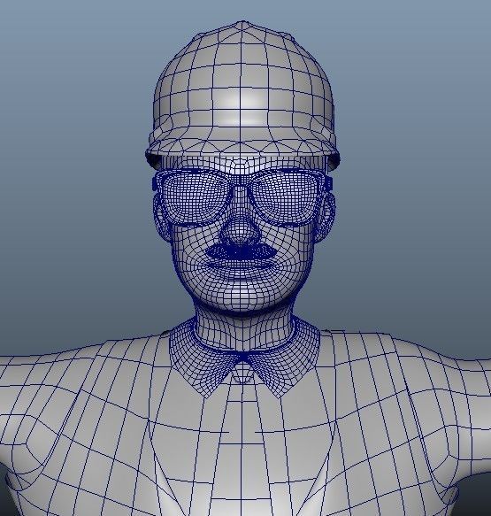 3D model cartoon character Worker pack VR / AR / low-poly | CGTrader