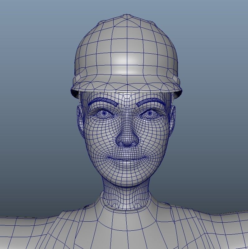 3D model cartoon character Worker pack VR / AR / low-poly | CGTrader