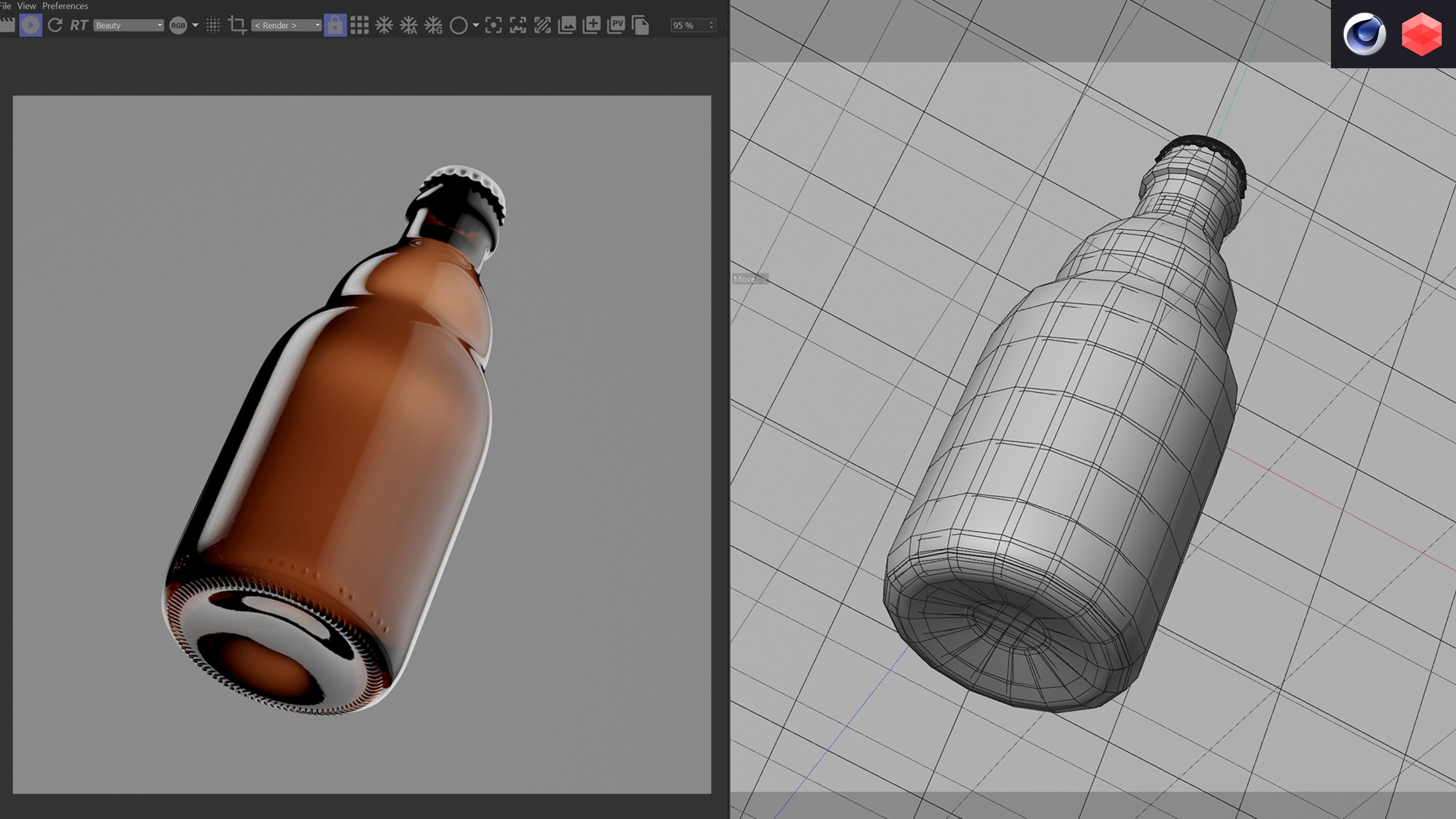 3D model Stubby Beer Bottle 3D Model VR / AR / low-poly | CGTrader