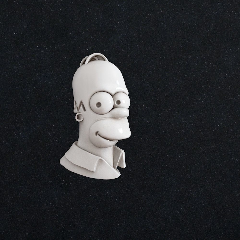 Homer Simpson 3D model 3D printable | CGTrader