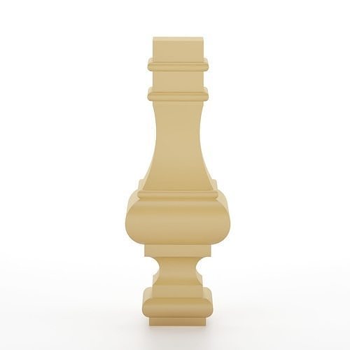 wooden table leg 3D model 3D printable | CGTrader