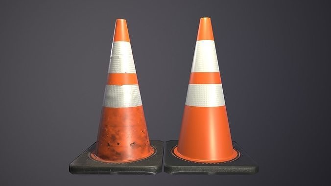 3D model Traffic cone VR / AR / low-poly | CGTrader