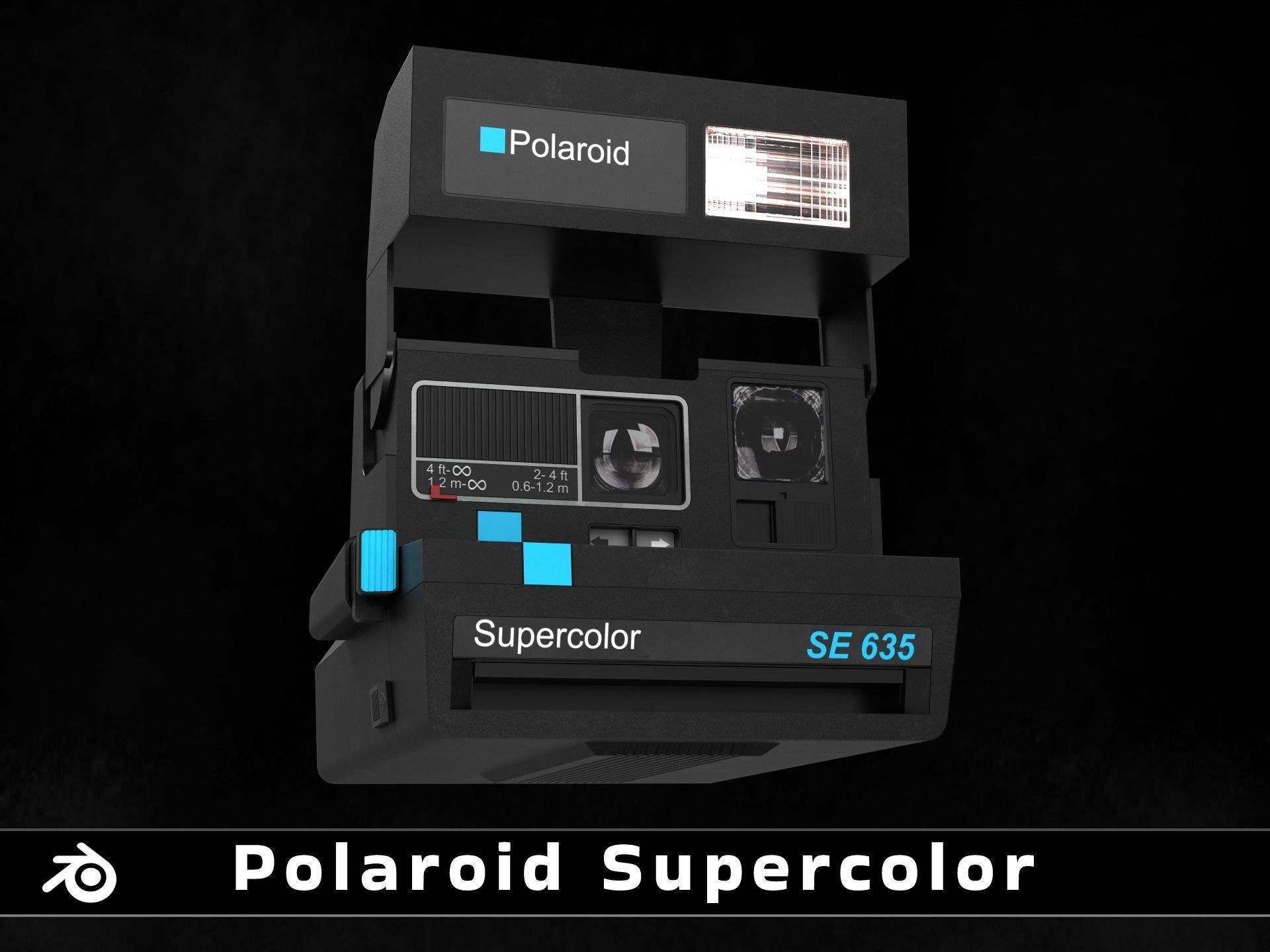 3D model Polaroid Camera Supercolor SE 635 VR / AR / low-poly | CGTrader