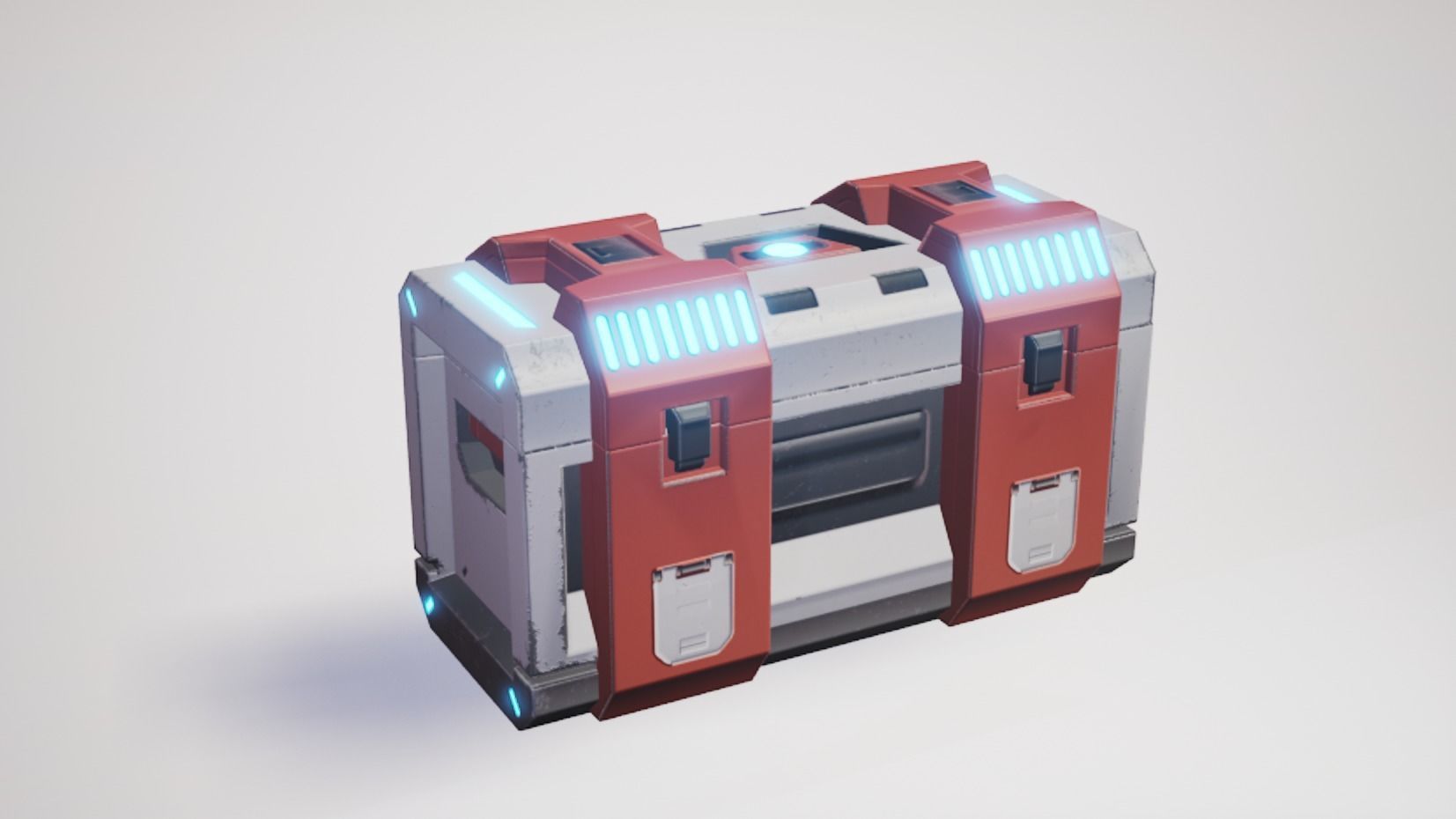 3D model Simple sci fi box VR / AR / low-poly | CGTrader
