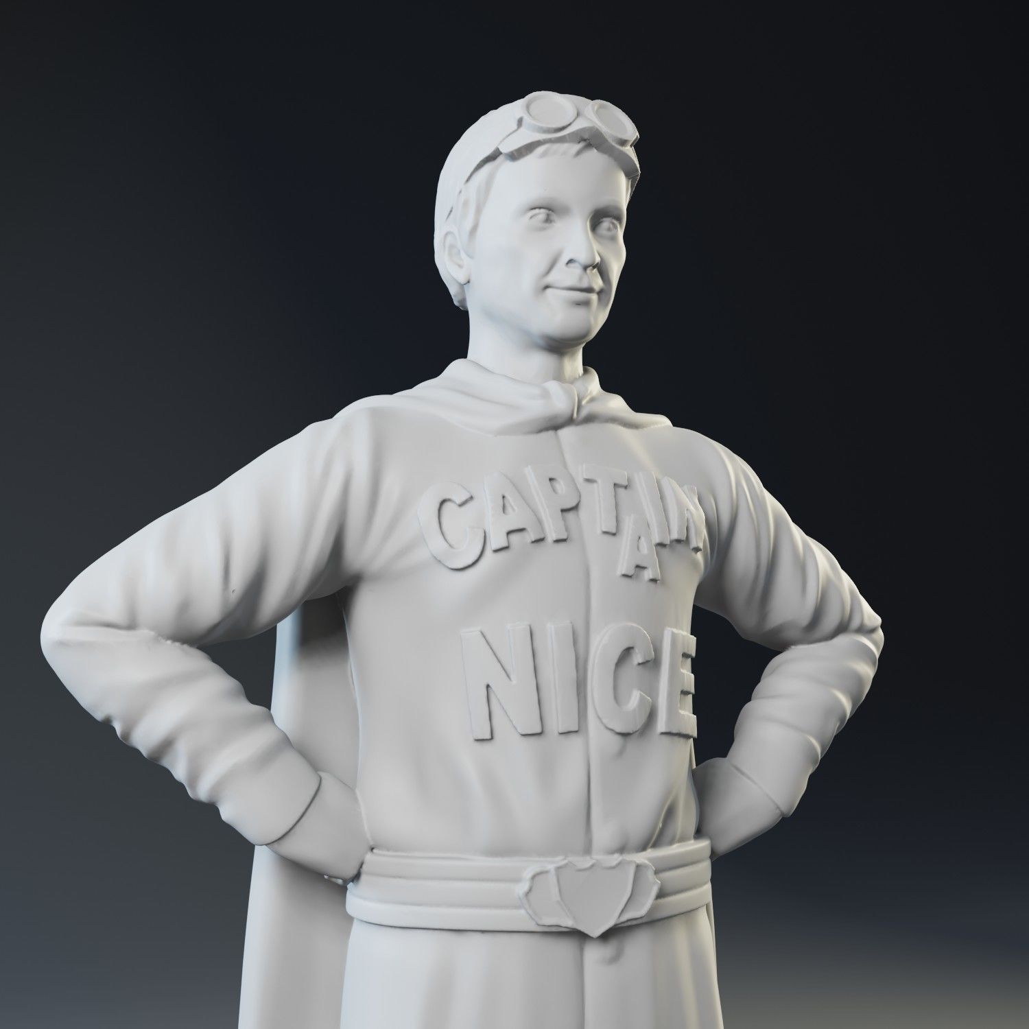 Captain Nice 3D model 3D printable | CGTrader
