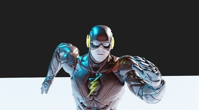 Flash Running Justice League