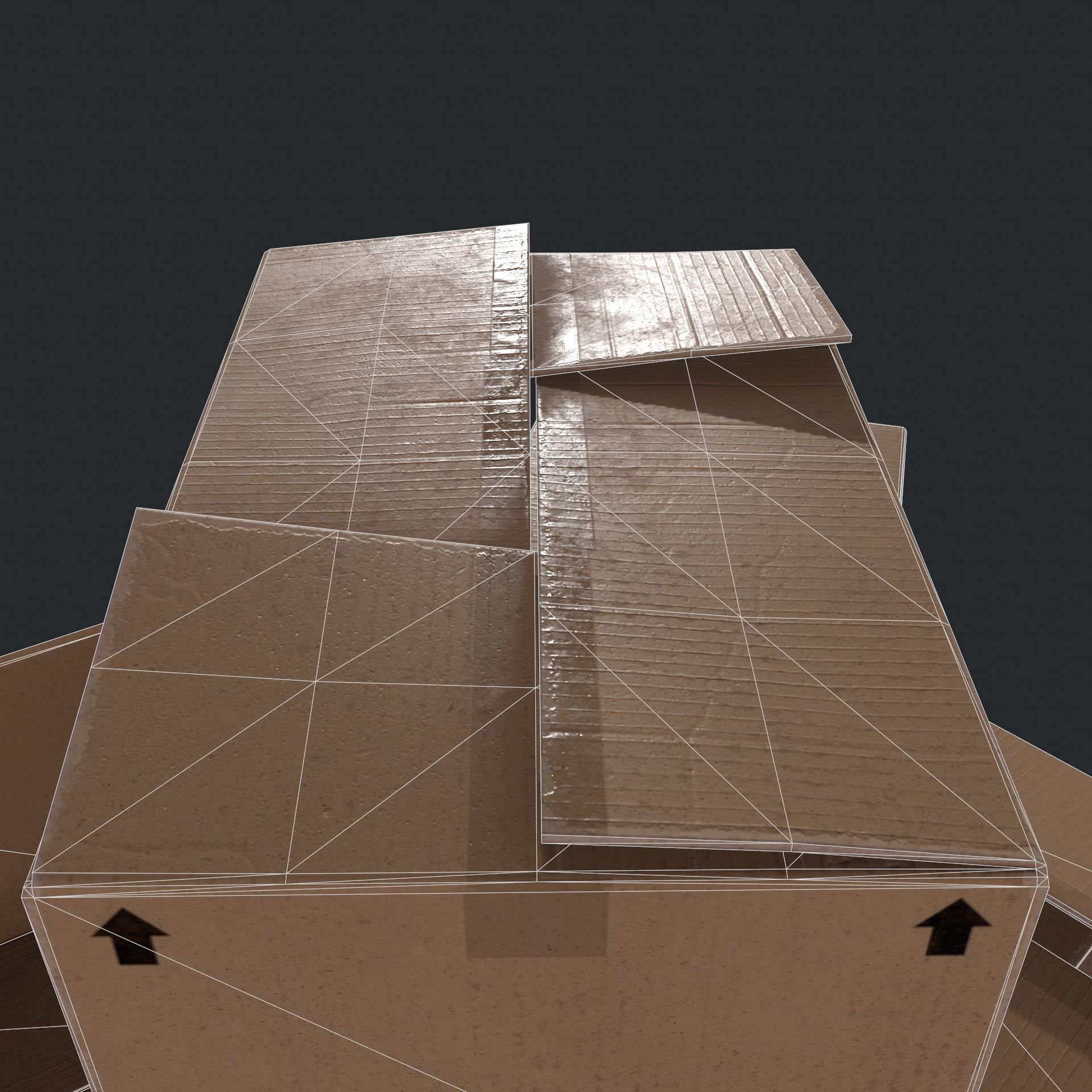 3D model Cardboard box VR / AR / low-poly | CGTrader