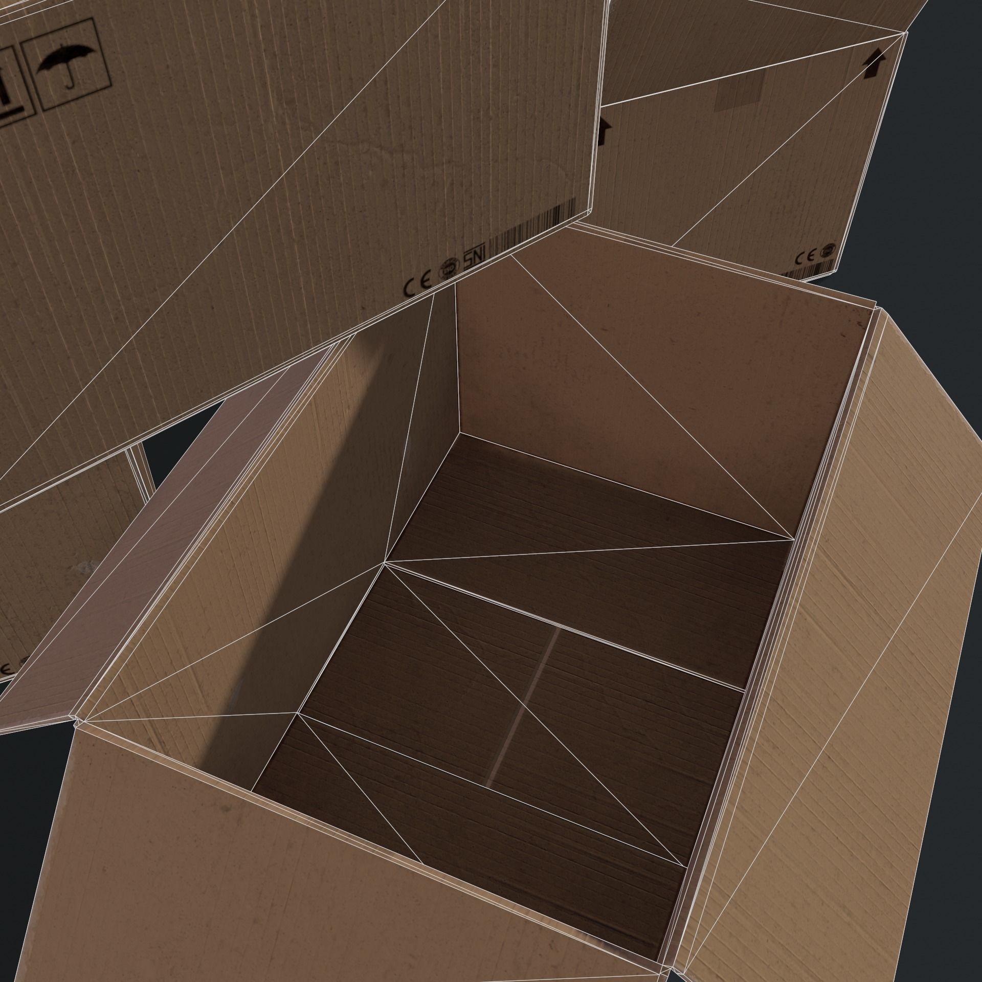 3D model Cardboard box VR / AR / low-poly | CGTrader