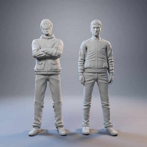 Noel and Liam Gallagher 3D model 3D printable | CGTrader