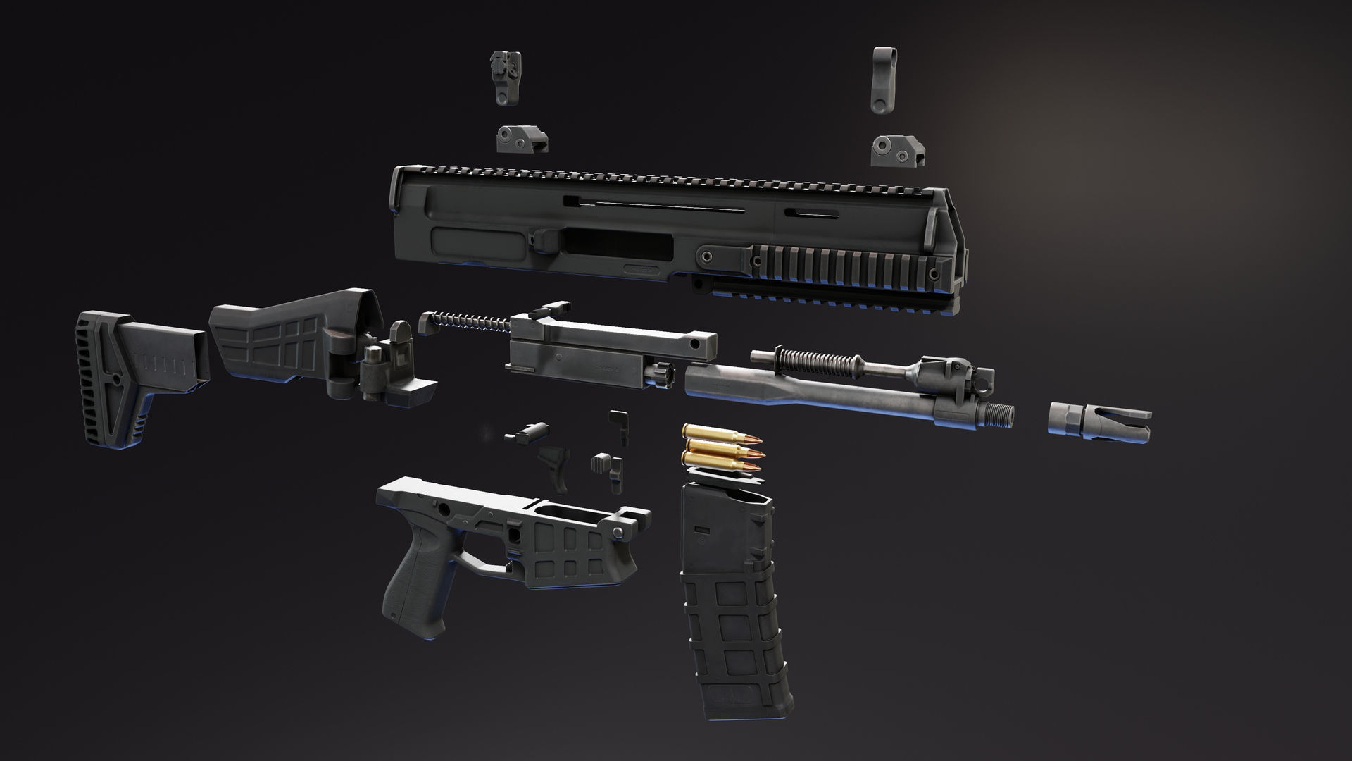 3D model CZ Bren 2 NATO VR / AR / low-poly | CGTrader