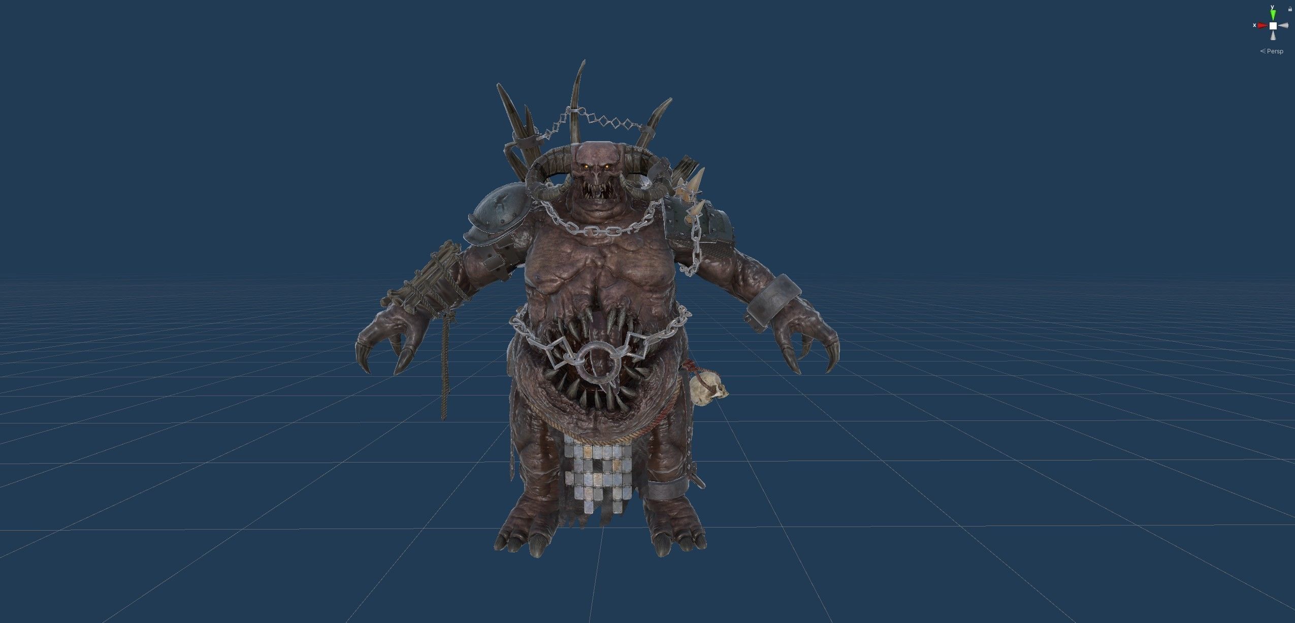 3D model Clunk - Demon Warrior VR / AR / low-poly | CGTrader