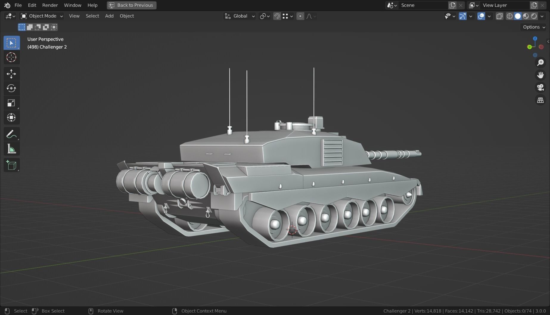 3D model Challenger 2 TANK BASE MESH VR / AR / low-poly | CGTrader