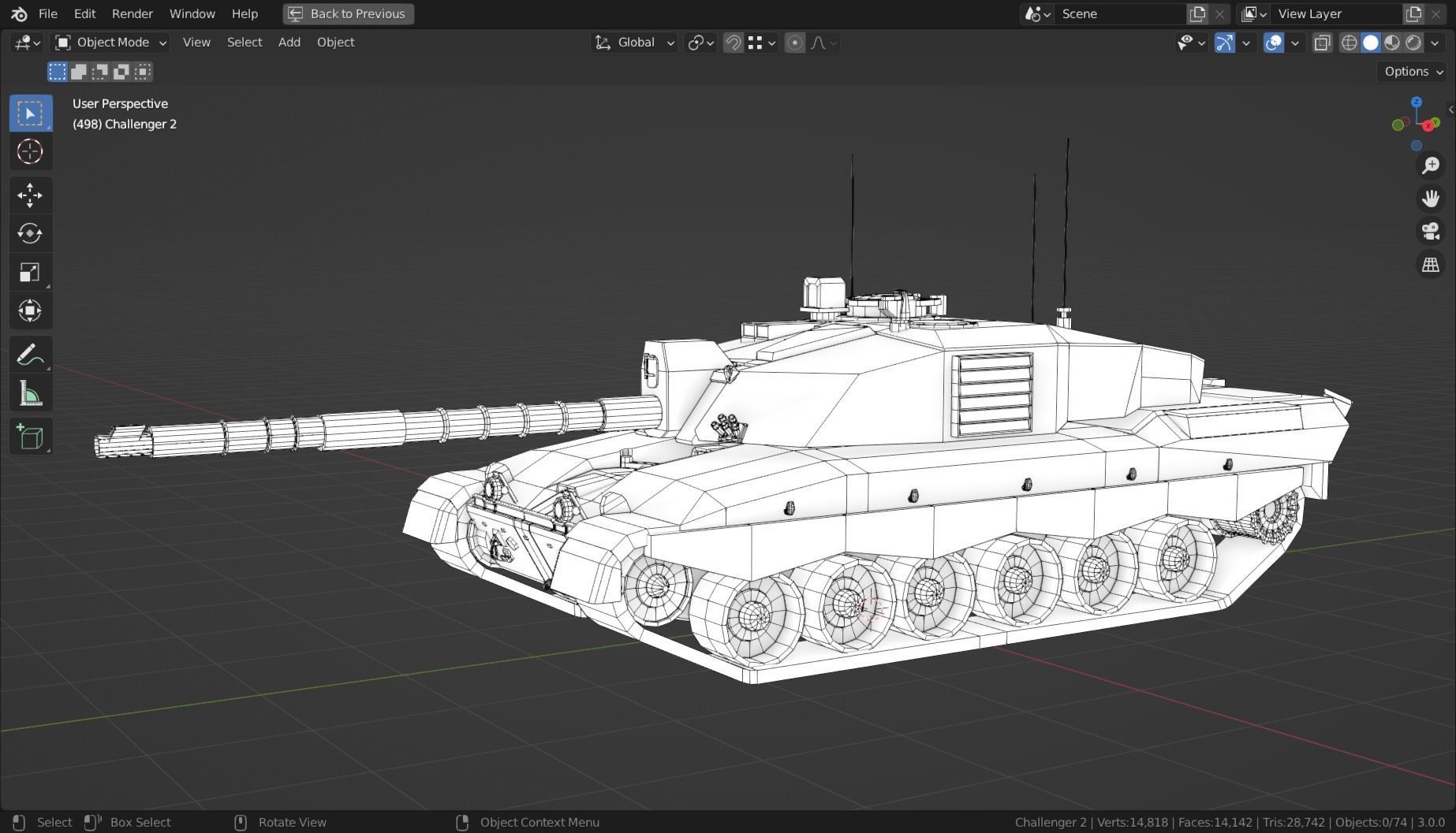 3D model Challenger 2 TANK BASE MESH VR / AR / low-poly | CGTrader