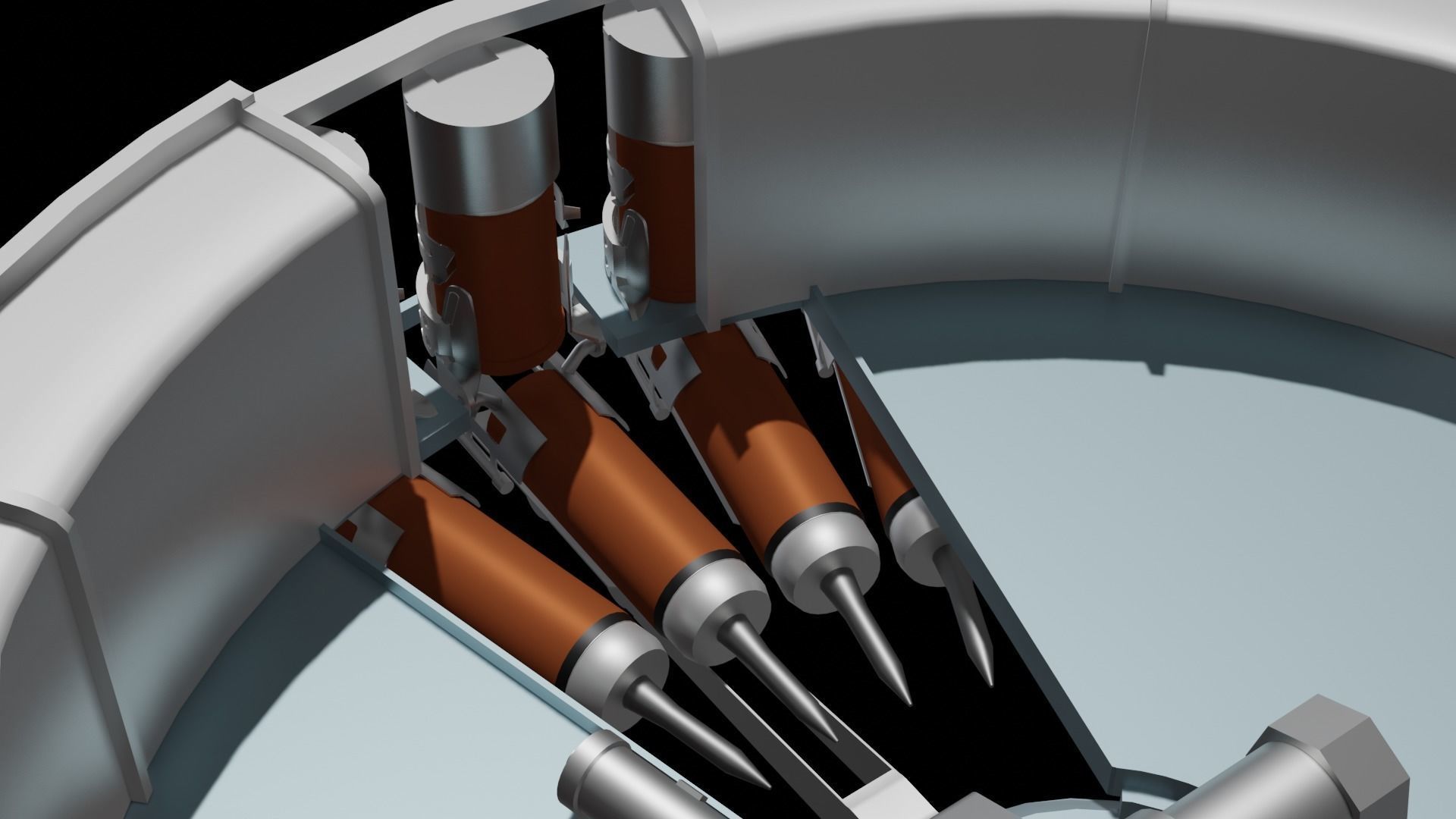 T-64 T-80 MZ Simplified Carousel Autoloader 3D model | CGTrader