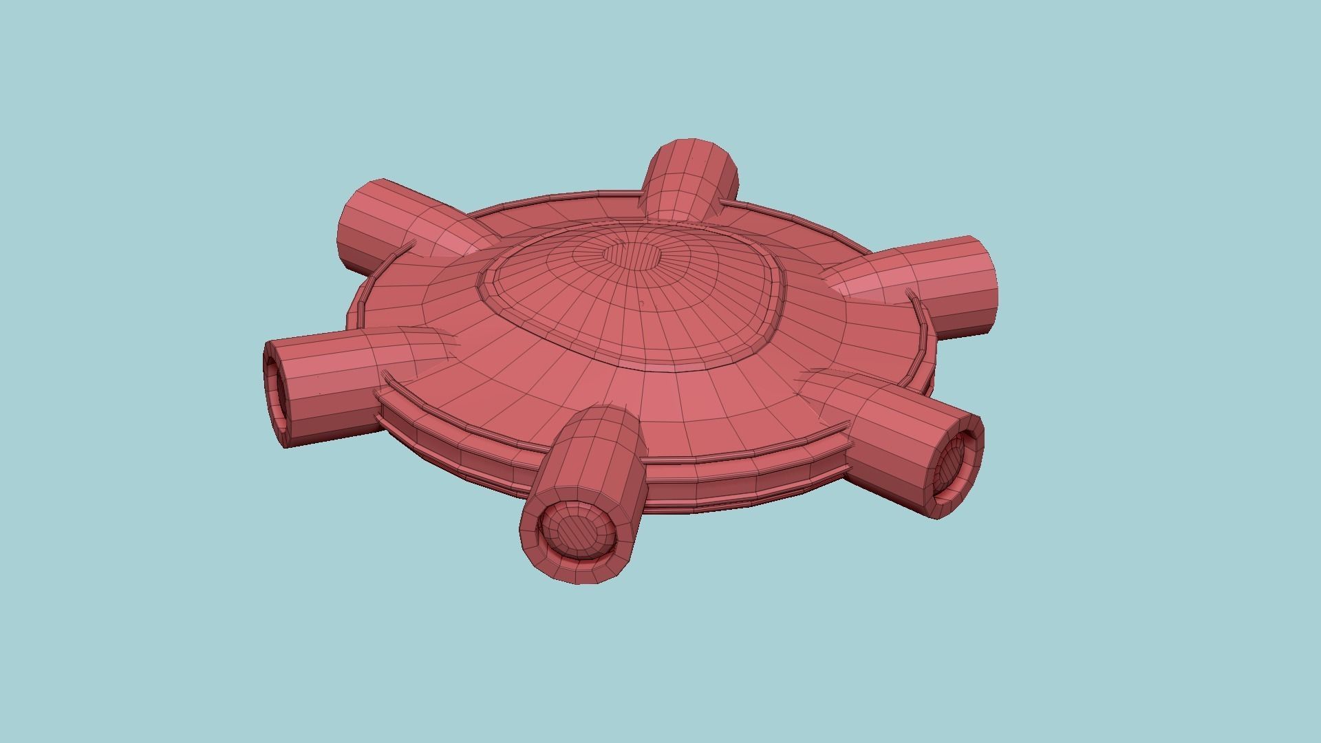 3D model Alien Spaceship UFO J08 Yellow Dirt - Sci Fi Spacecraft Design ...