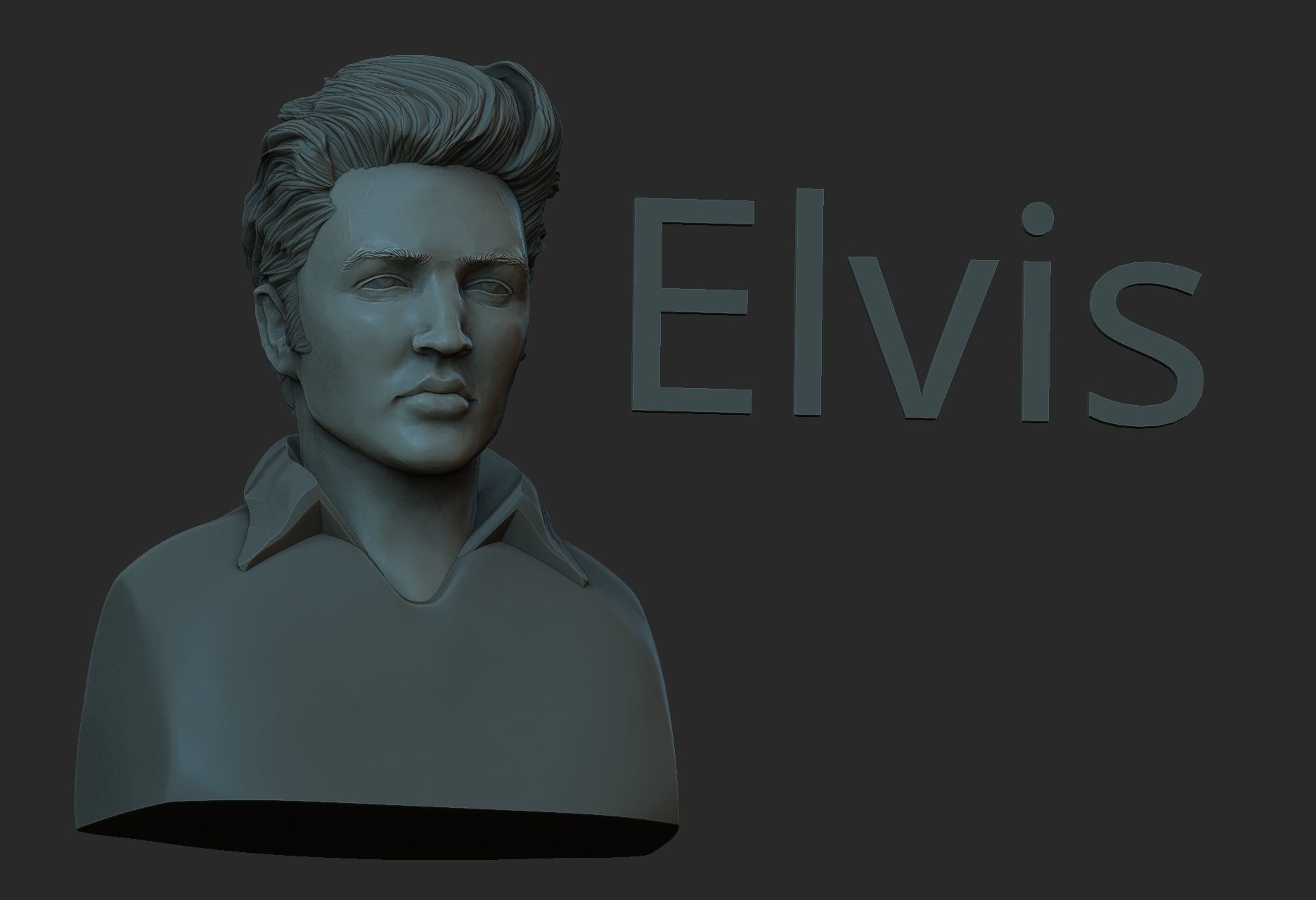 Elvis Presley 3D model 3D printable | CGTrader