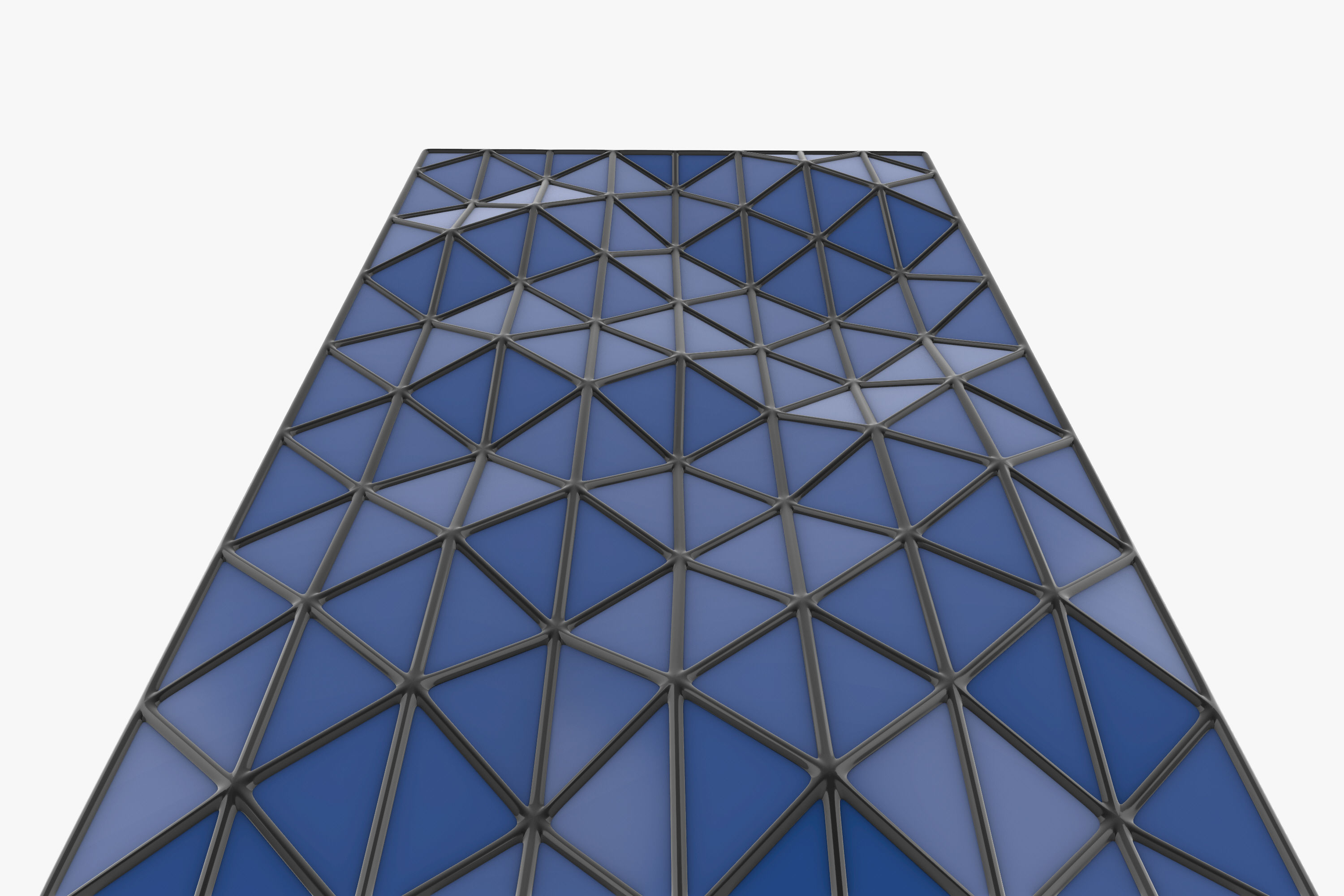 Polygonal Tower Crinkled Facade 3D model | CGTrader