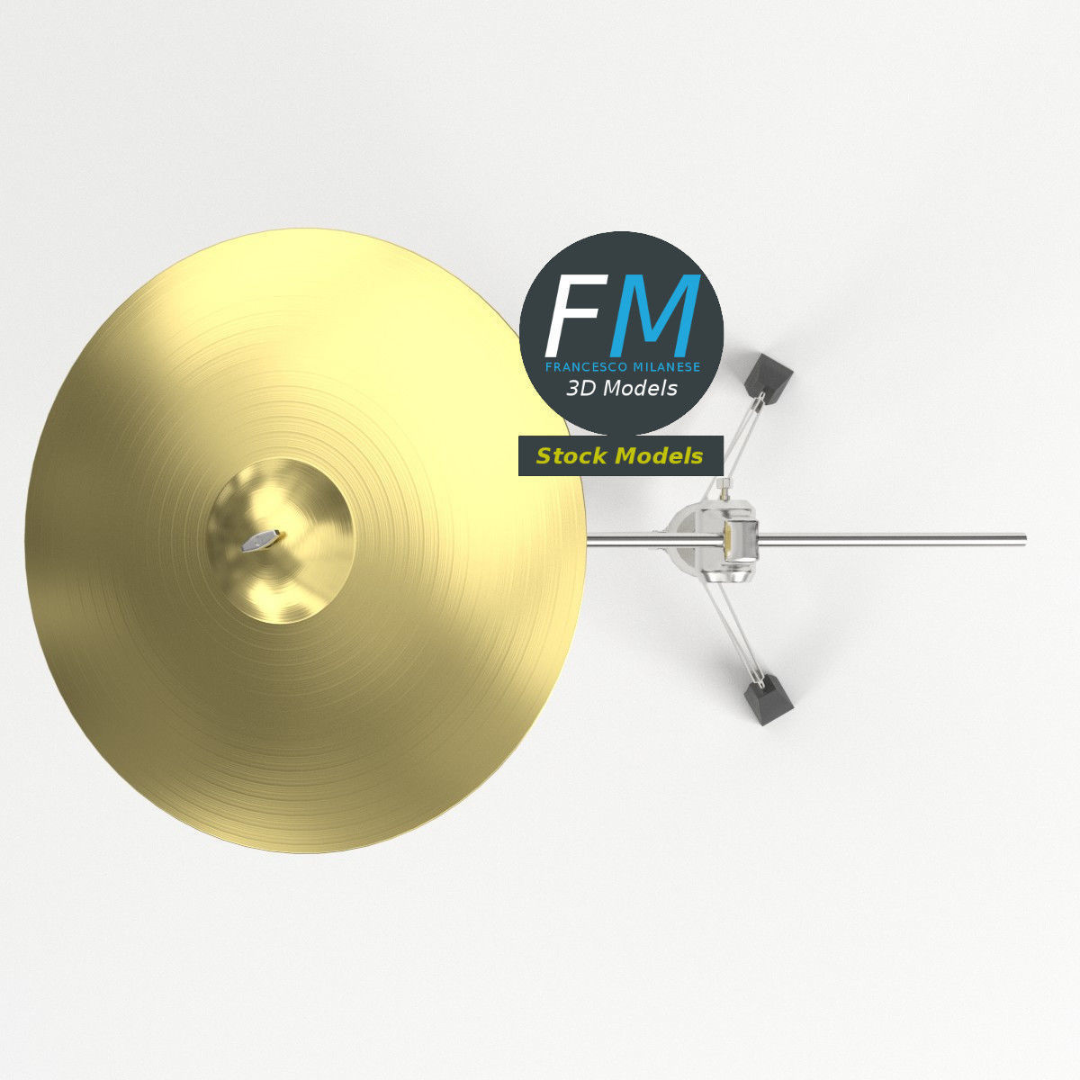 Crash cymbal 3D model | CGTrader