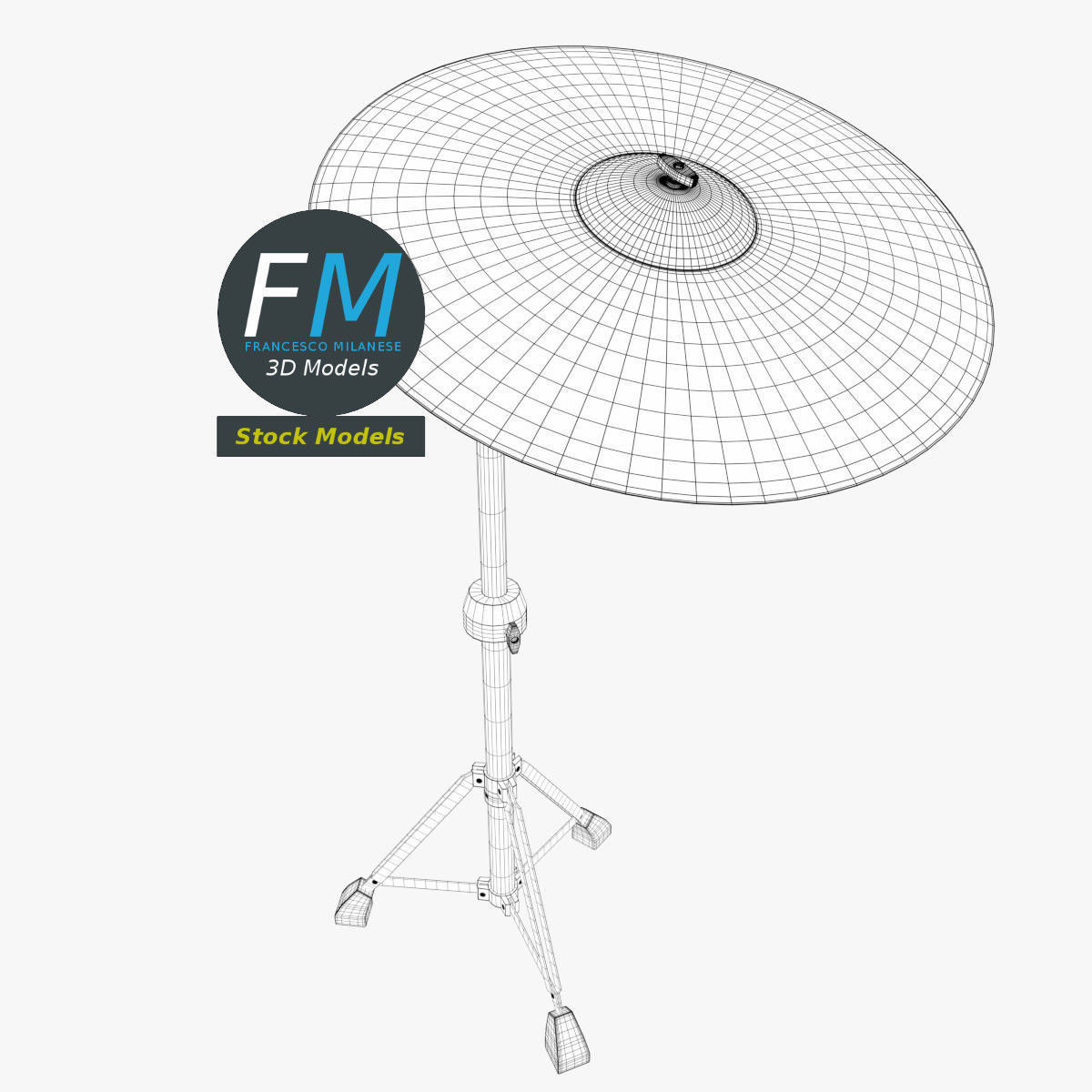 Crash cymbal 3D model | CGTrader