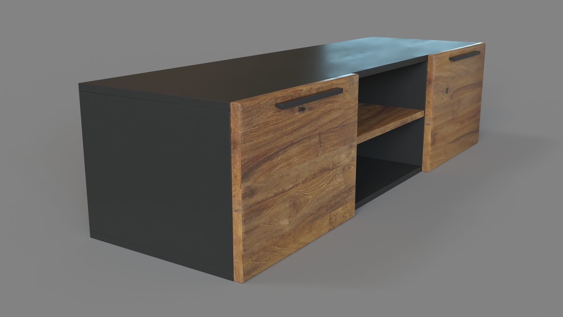 Rigby 55 Small Floating Media Console 3D model | CGTrader