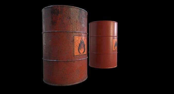 3D model Explosive Barrel VR / AR / low-poly | CGTrader