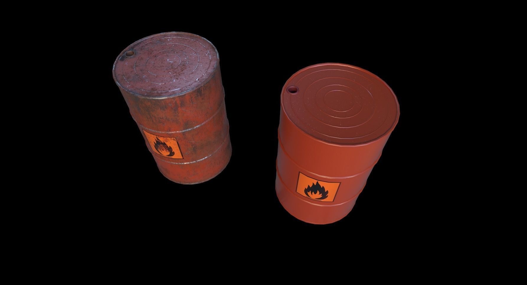 3D model Explosive Barrel VR / AR / low-poly | CGTrader