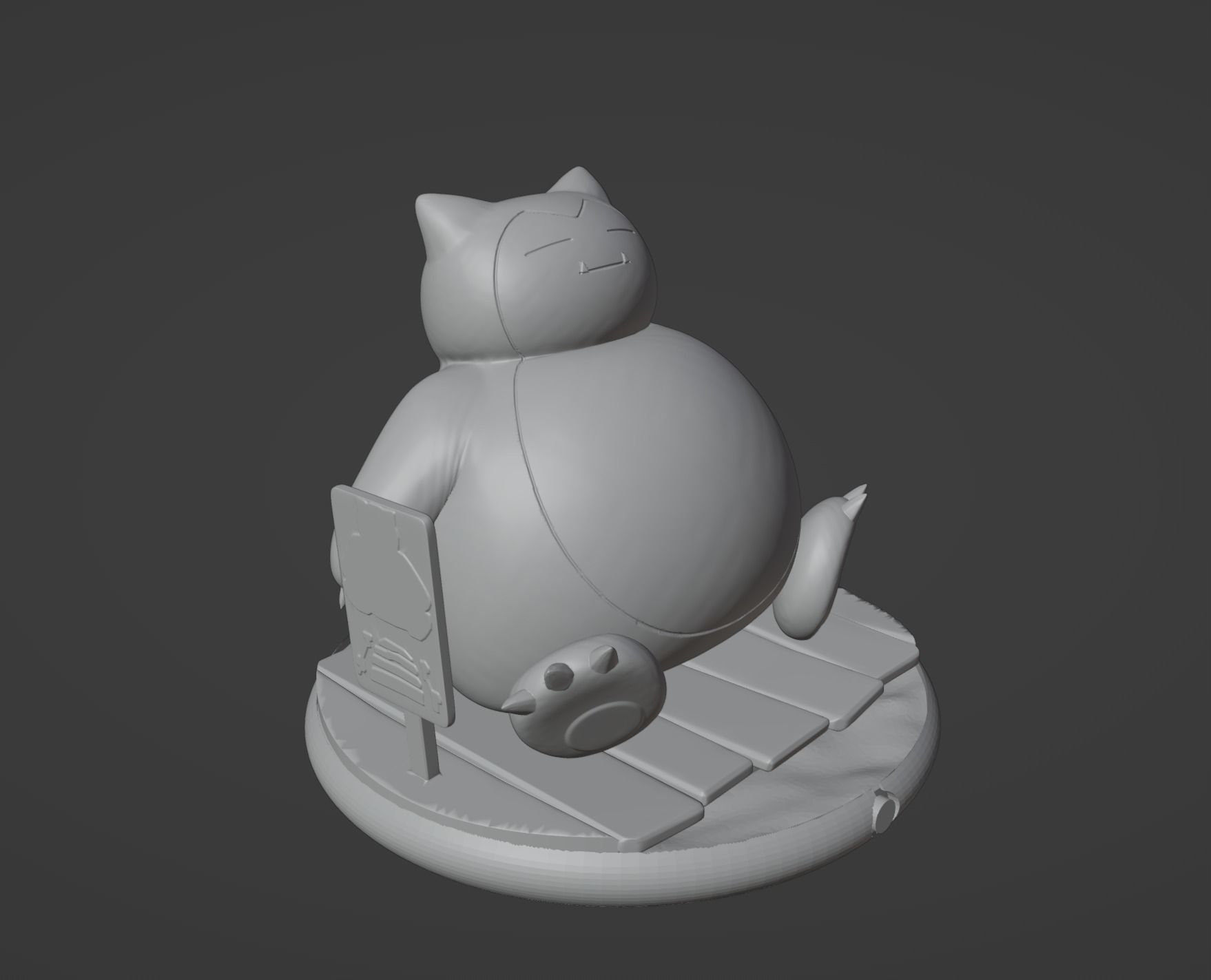 Munchlax and Snorlax pokemon 3D print model 3D model 3D printable ...