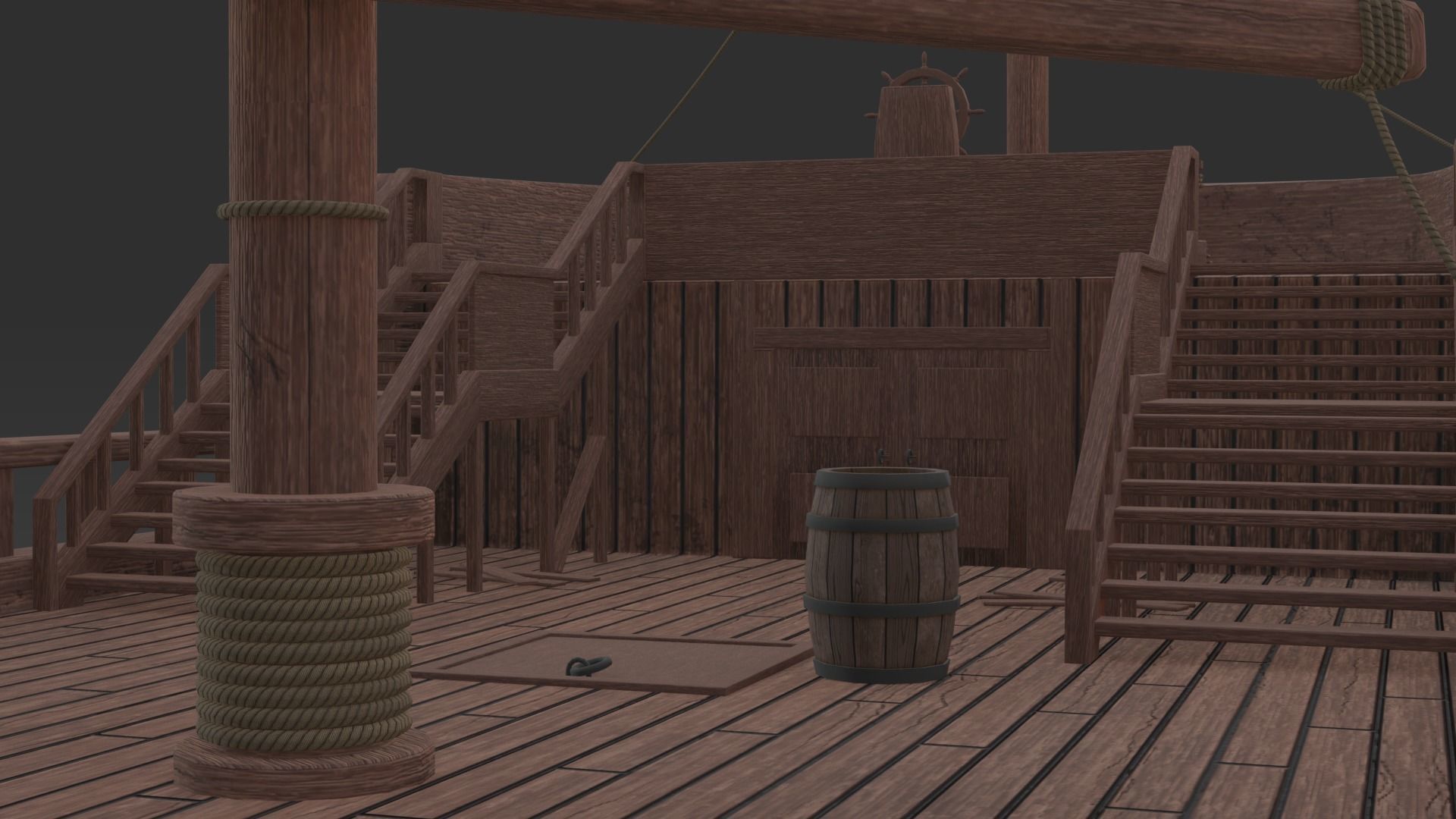 Chiniese Pirate Ship 3D model | CGTrader