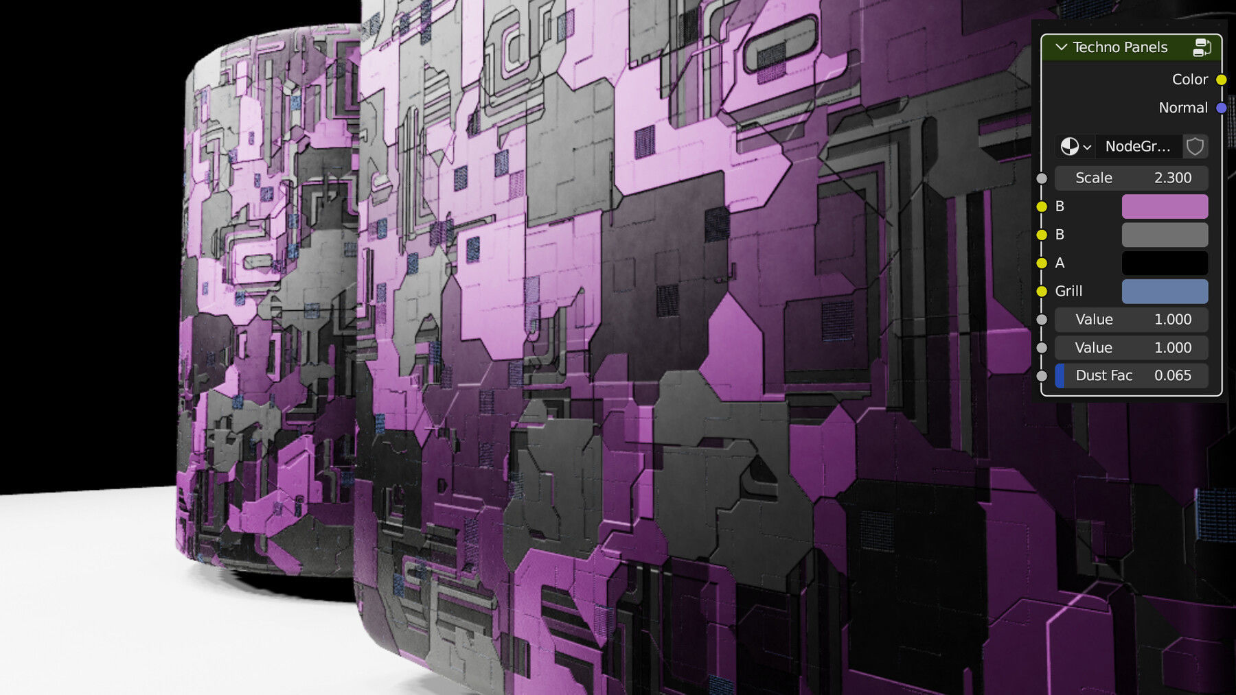 Techno Material For Blender 3D model | CGTrader