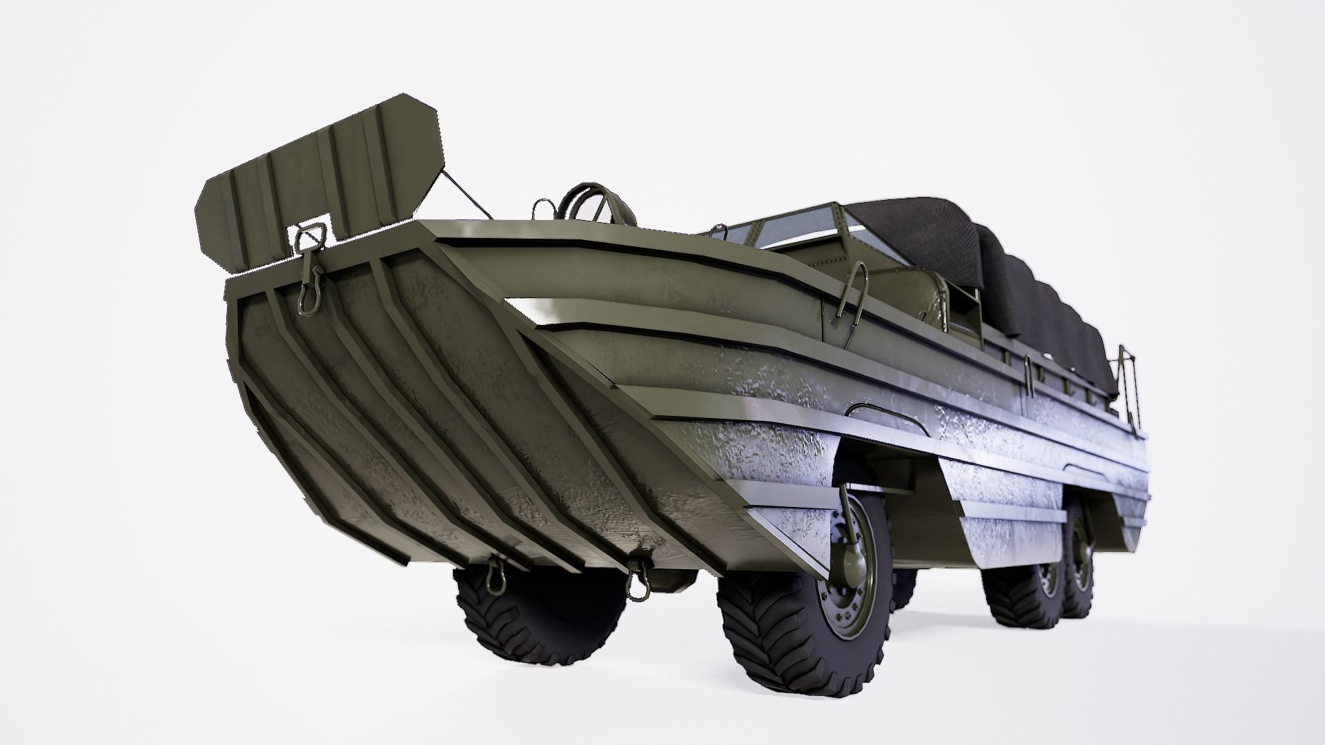 3D model GMC-DUKW-353 Amphibious Vehicle VR / AR / low-poly | CGTrader
