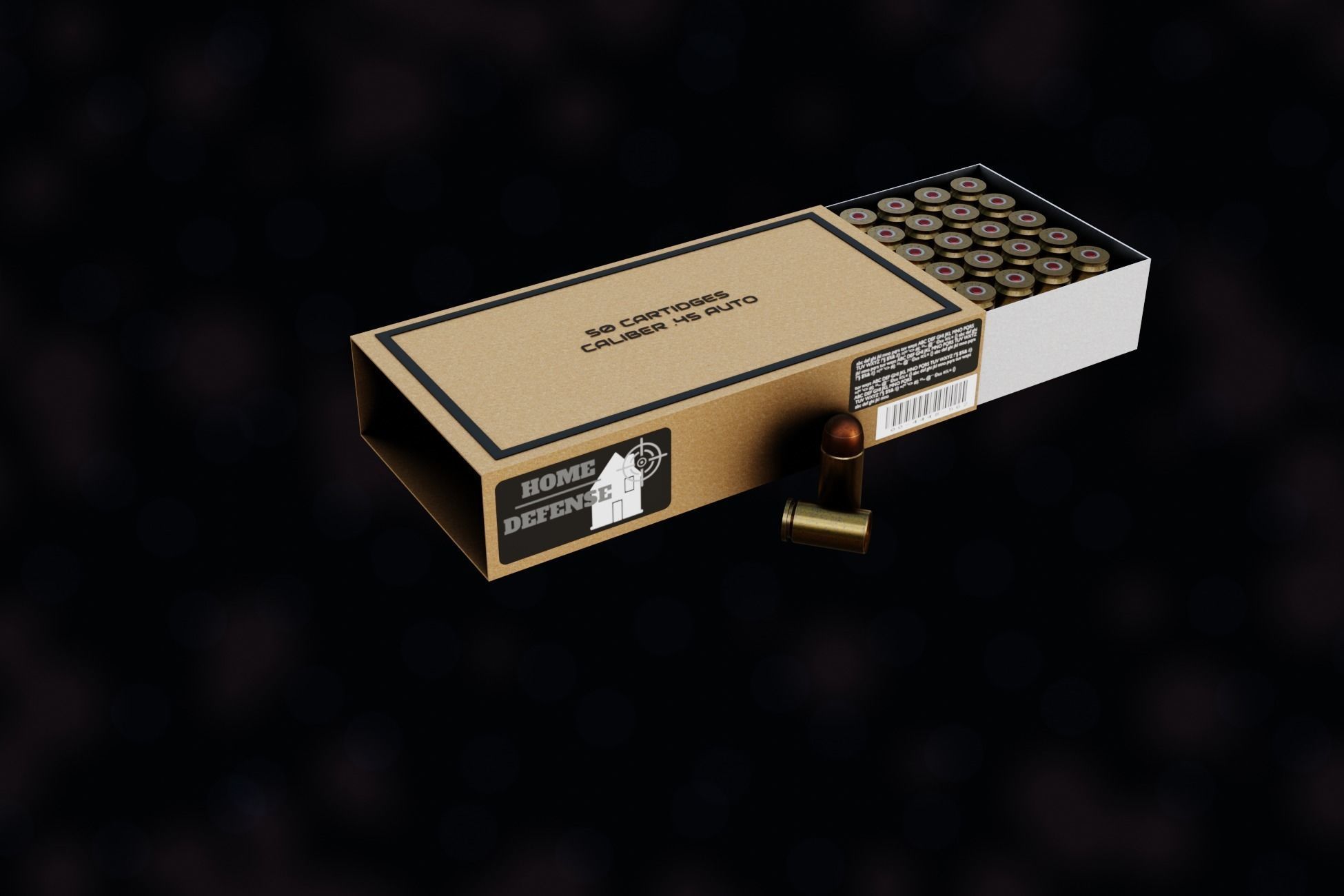 3D model NZ SMG 45 ACP Ammo VR / AR / low-poly | CGTrader