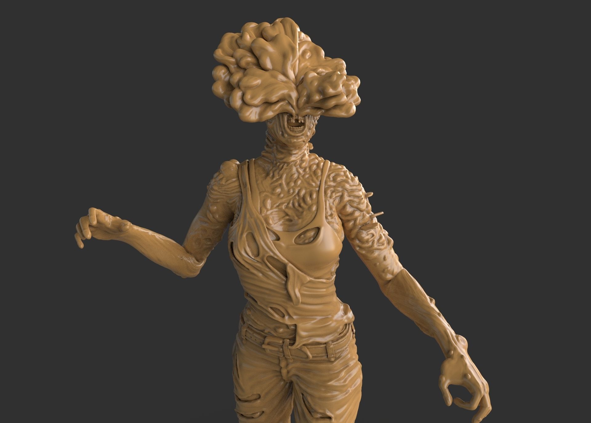 Female Clicker Sculpture 3D model 3D printable | CGTrader