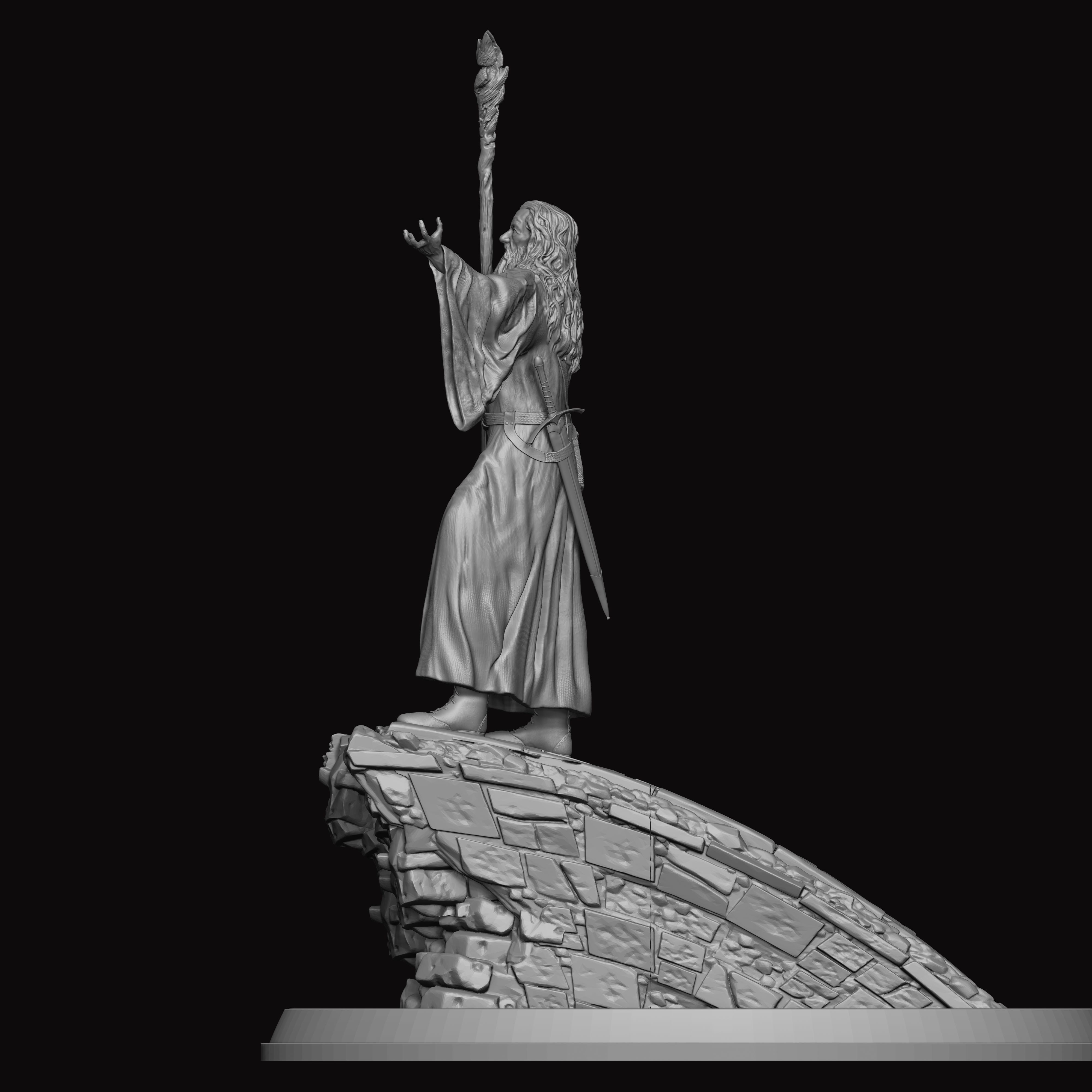 Gandalf The Grey 3D model 3D printable | CGTrader