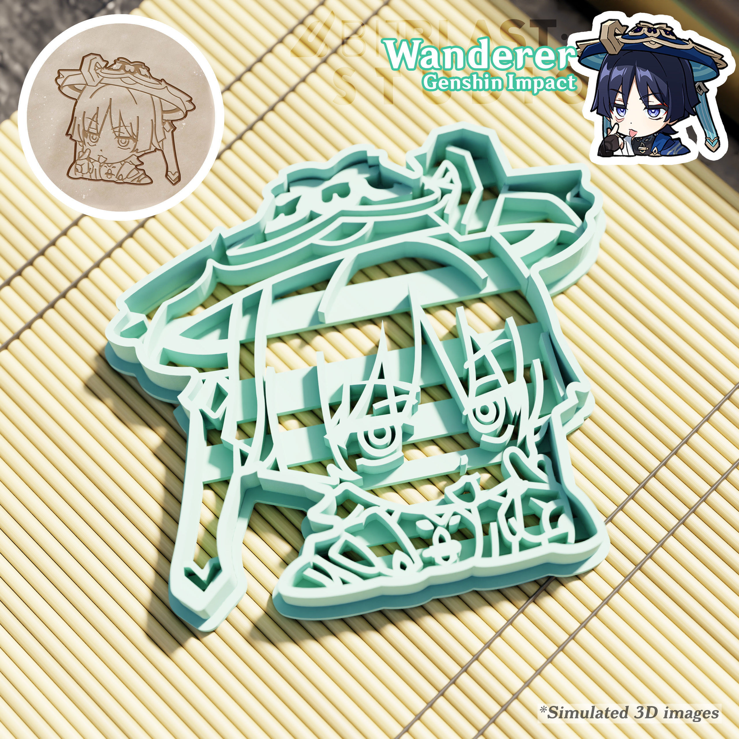 Genshin Impact Cookie Cutters Pack 2 3D model 3D printable | CGTrader