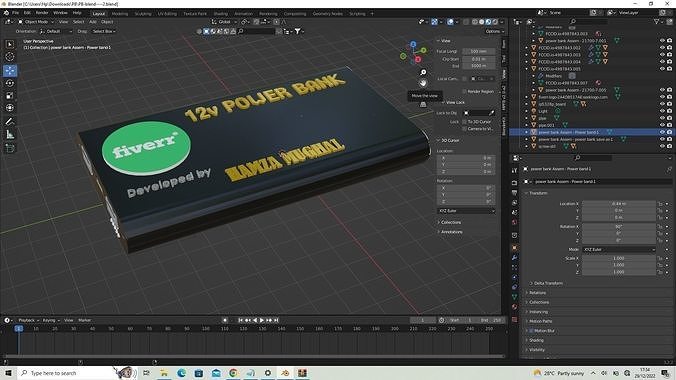 3d Power Bank Design and Animation 3D model animated | CGTrader