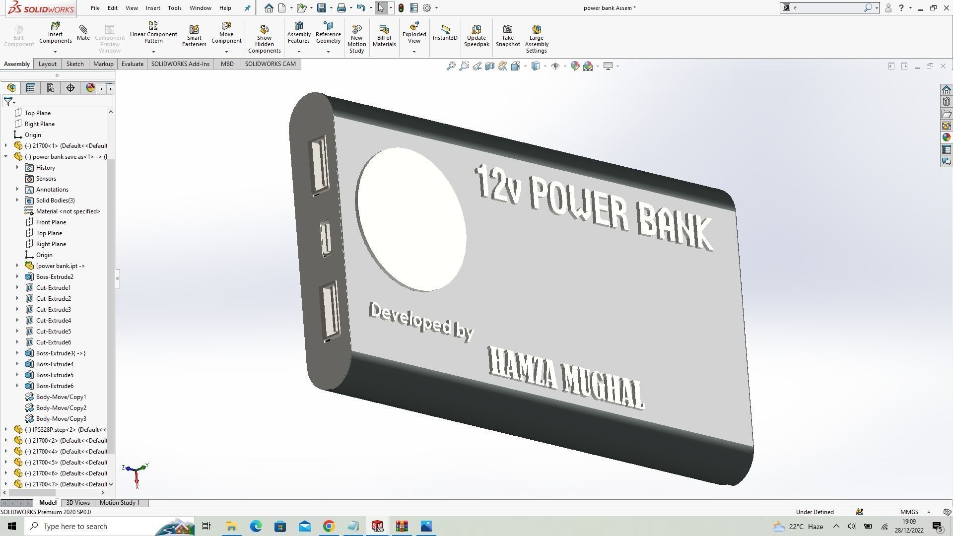 3d Power Bank Design and Animation 3D model animated | CGTrader