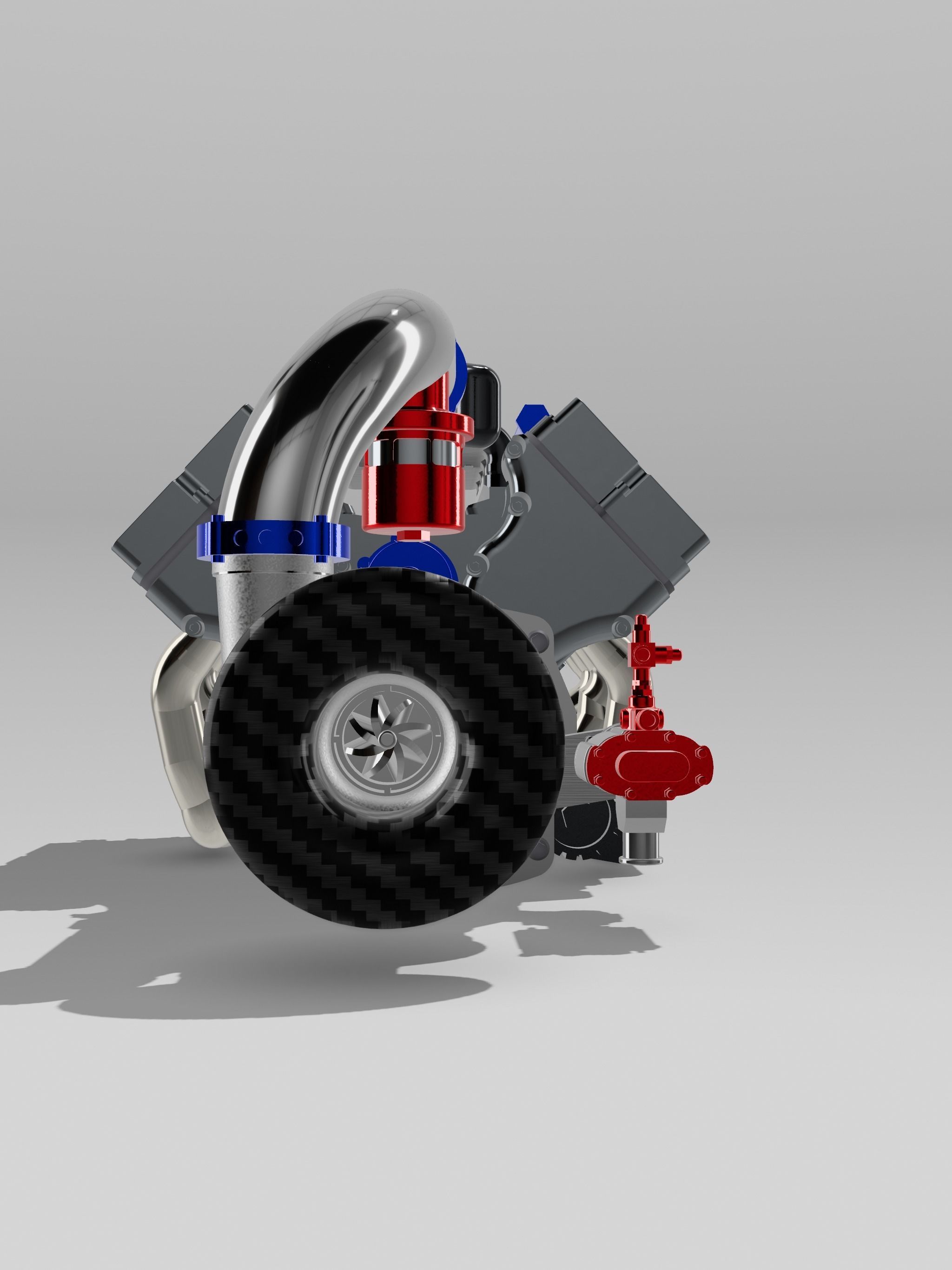 Procharged Coyote MMR Billet w dry sump 3D model 3D printable | CGTrader