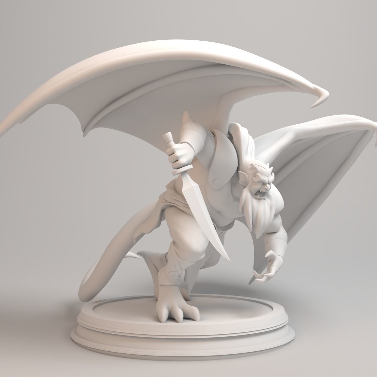 Gargoyles - Hudson figure 3D model 3D printable | CGTrader